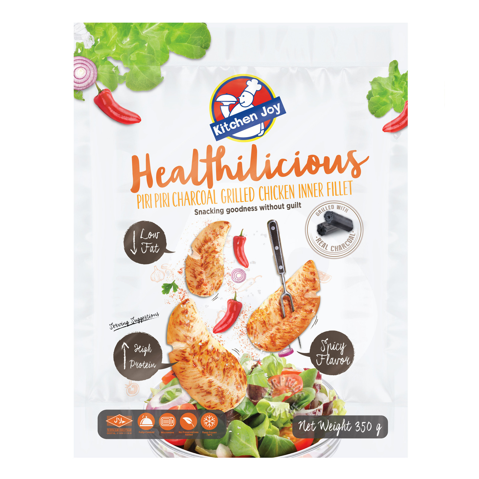 Kitchen Joy Healthilicious GrilledChickenFillet-PiriPiriCharcoal | NTUC ...
