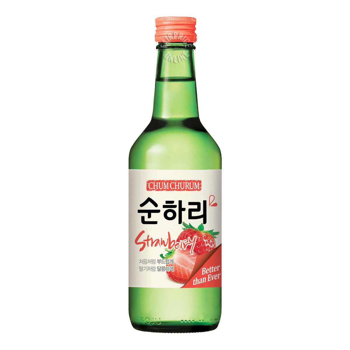 Lotte Chum Churum Bottle Soju - Strawberry | NTUC FairPrice