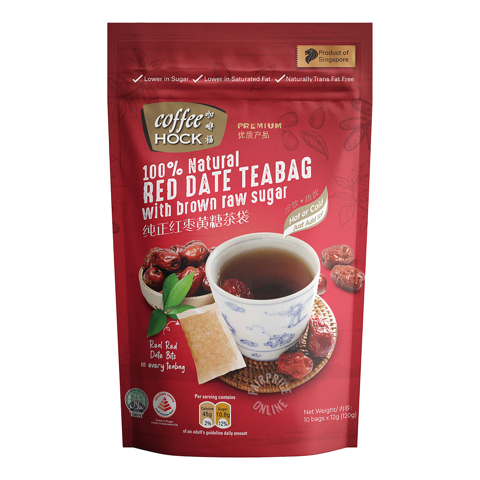 Coffee Hock 100% Natural Red Date Teabag | NTUC FairPrice