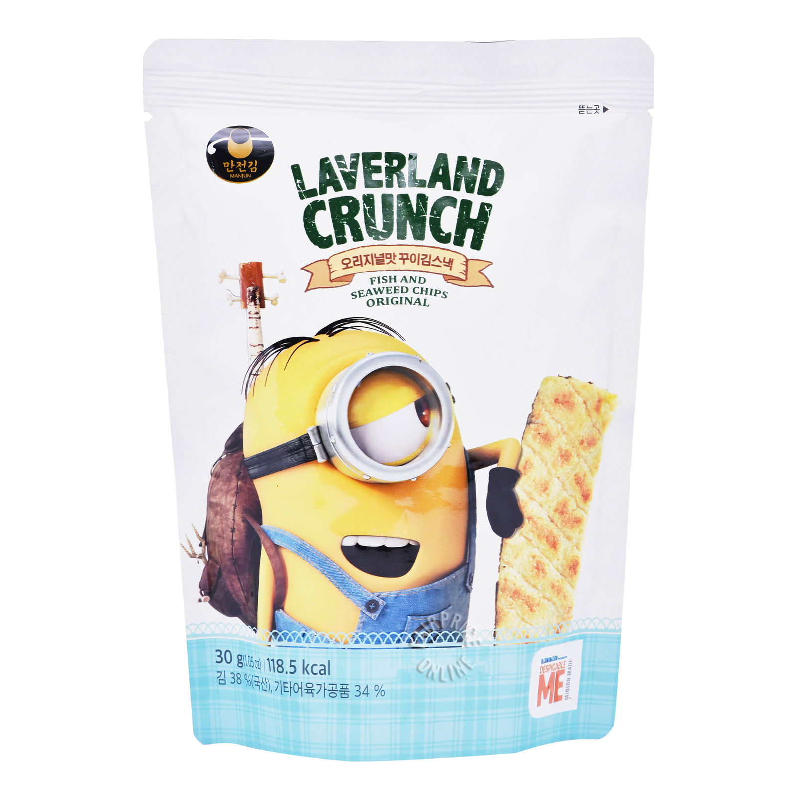 Manjun Laverland Minion Crunch - Fish & Seaweed Chips | NTUC FairPrice
