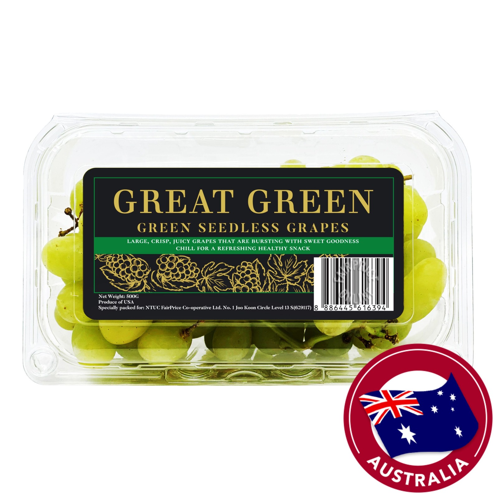 Ivory Australia Green Grapes (Seedless) | NTUC FairPrice