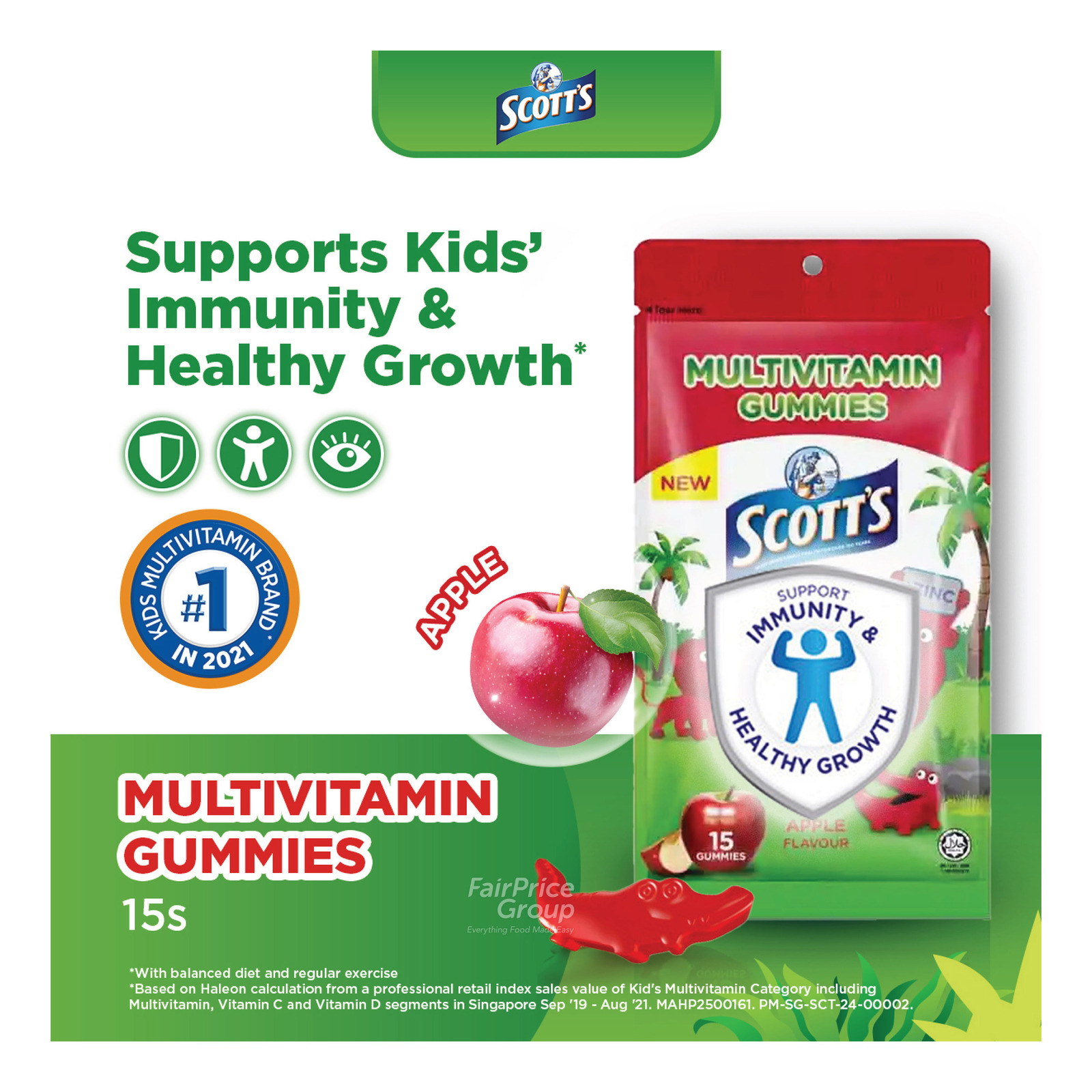 Scott's Multivitamin Gummies - Apple | NTUC FairPrice