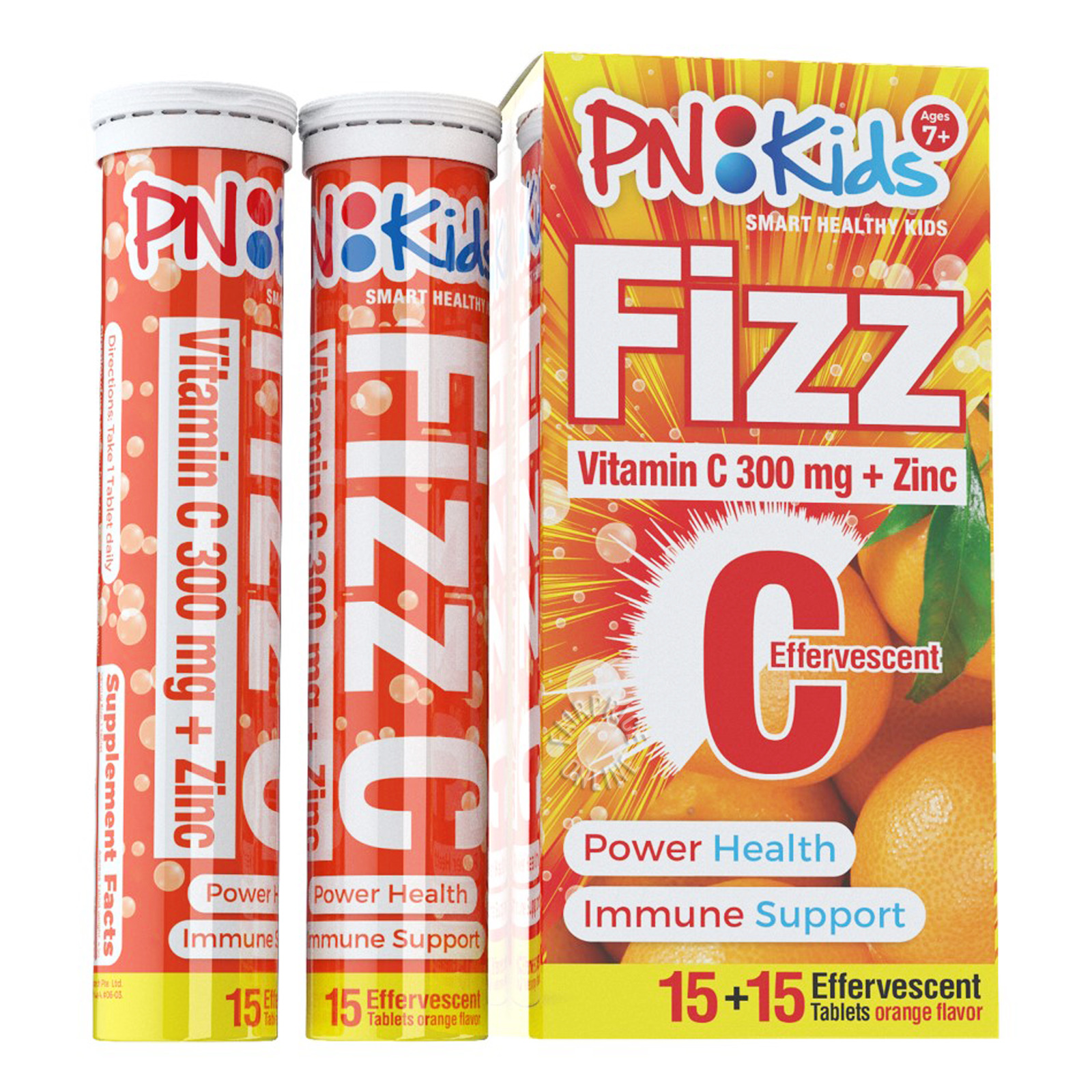 PN Kids Fizz Effervescent Tablets - Orange | NTUC FairPrice