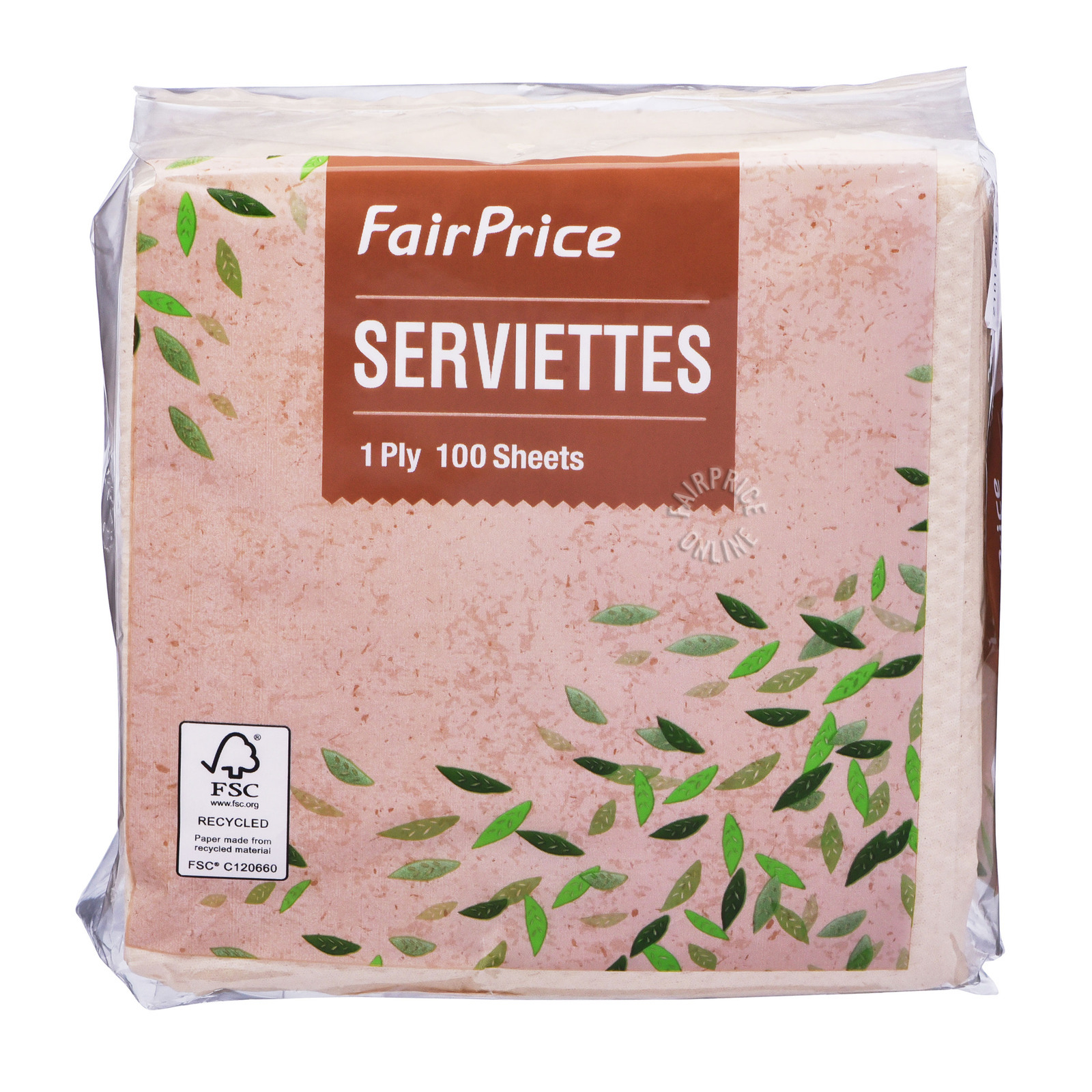 FairPrice Serviettes - Brown | NTUC FairPrice