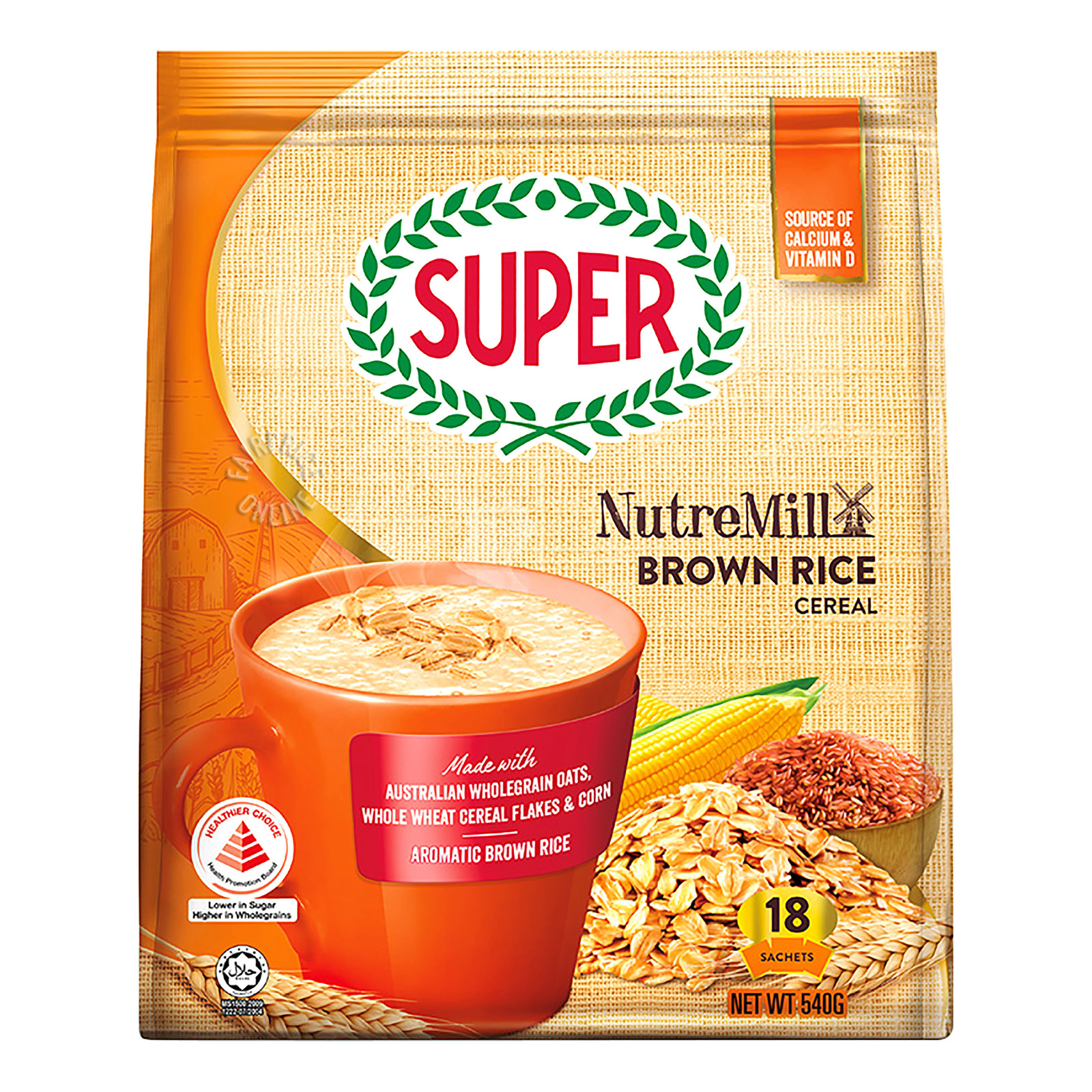 Super NutreMill Instant Cereal - Brown Rice | NTUC FairPrice