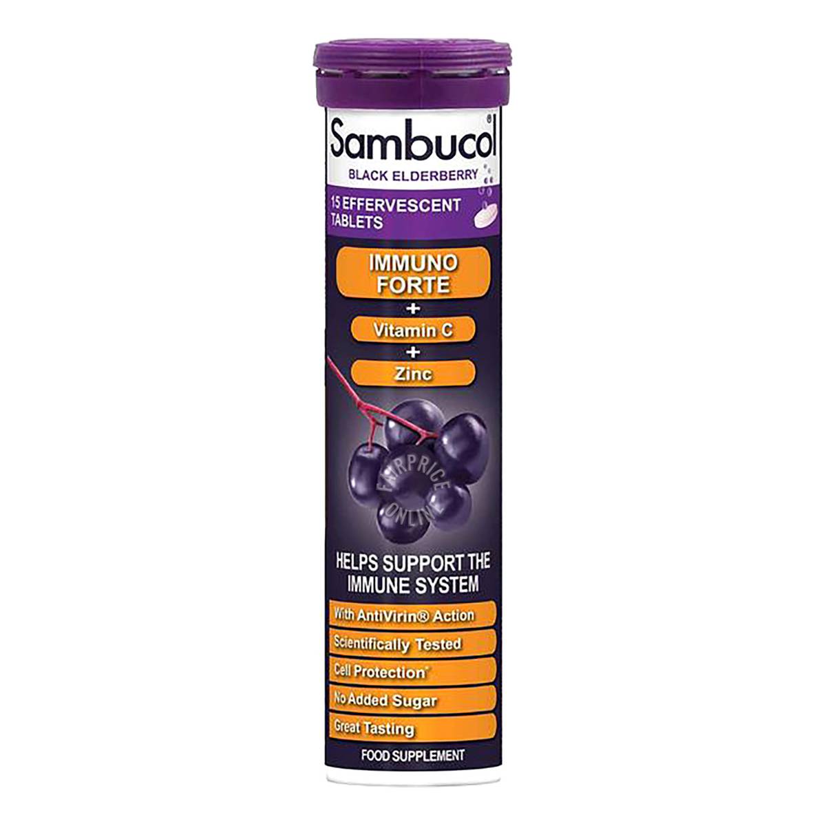 Sambucol Effervescent Tablets - Black Elderberry | NTUC FairPrice