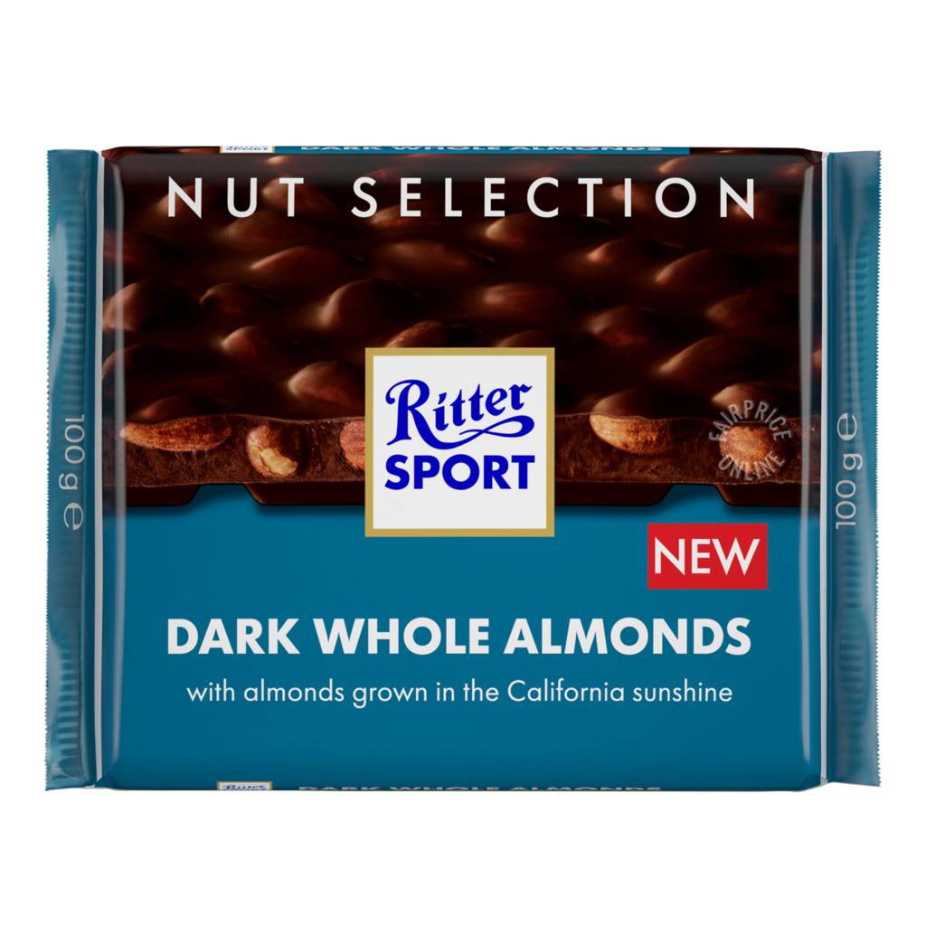 Ritter Sport Chocolate Bar - Dark Whole Almond | NTUC FairPrice