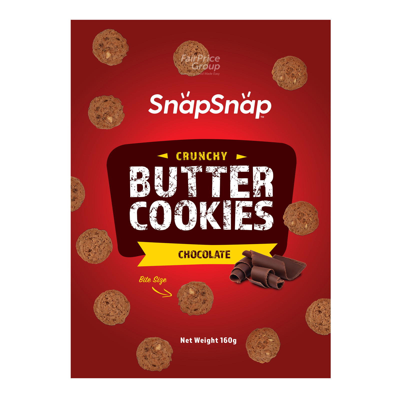 Snapsnap Crunchy Butter Cookies - Chocolate | NTUC FairPrice