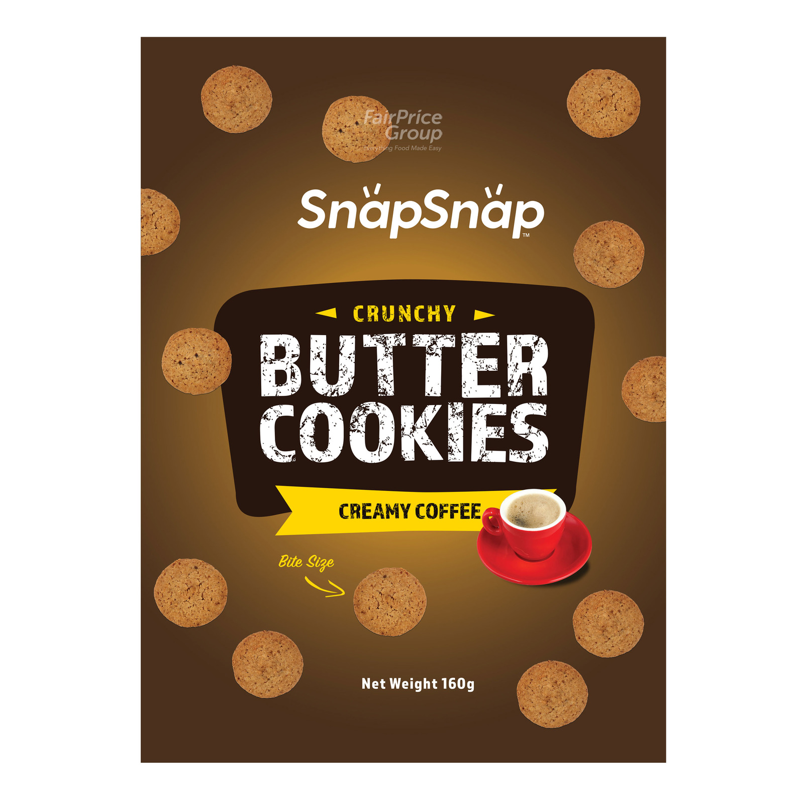 Snap Snap Crunchy Butter Cookies - Creamy Coffee | NTUC FairPrice