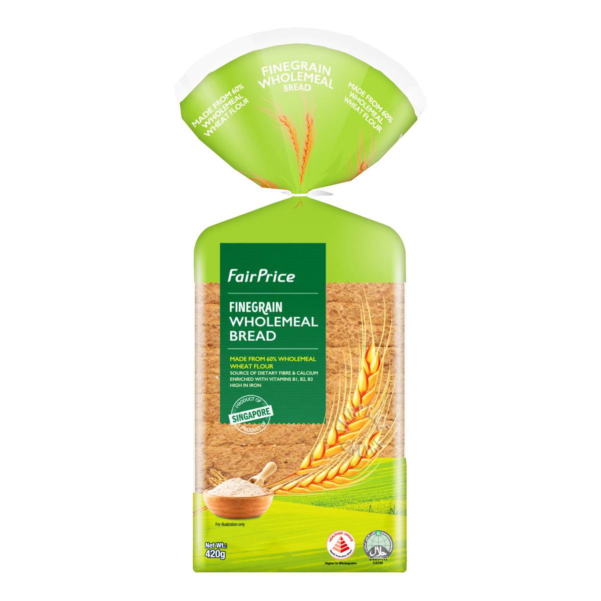 FairPrice Bread - Wholemeal (Finegrain) | NTUC FairPrice