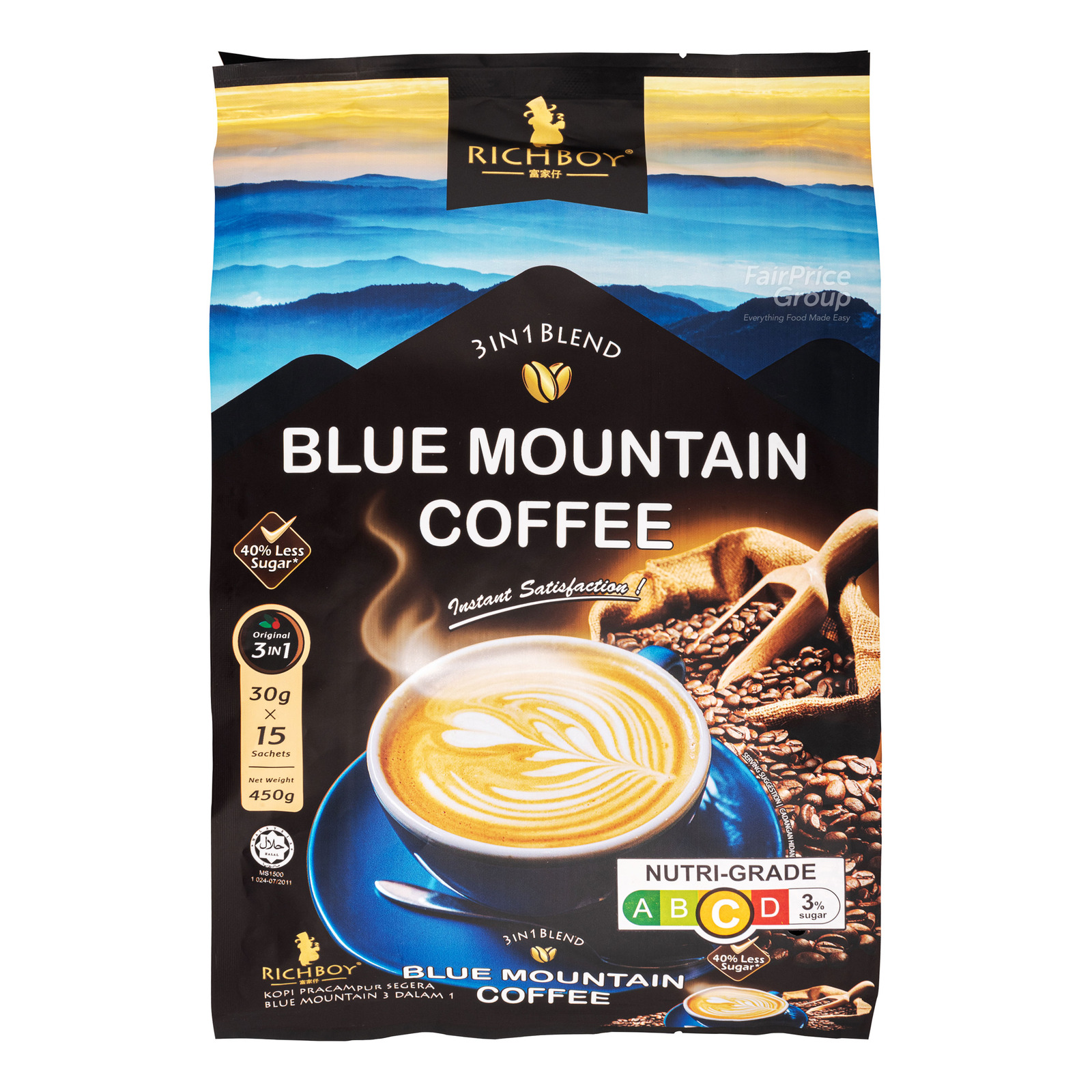 Richboy 3 in 1 Instant Coffee - Blue Mountain | NTUC FairPrice