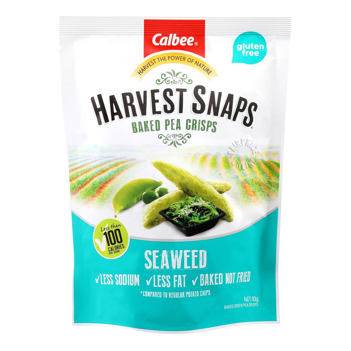Calbee Harvest Snaps Baked Pea Crisps - Seaweed | NTUC FairPrice