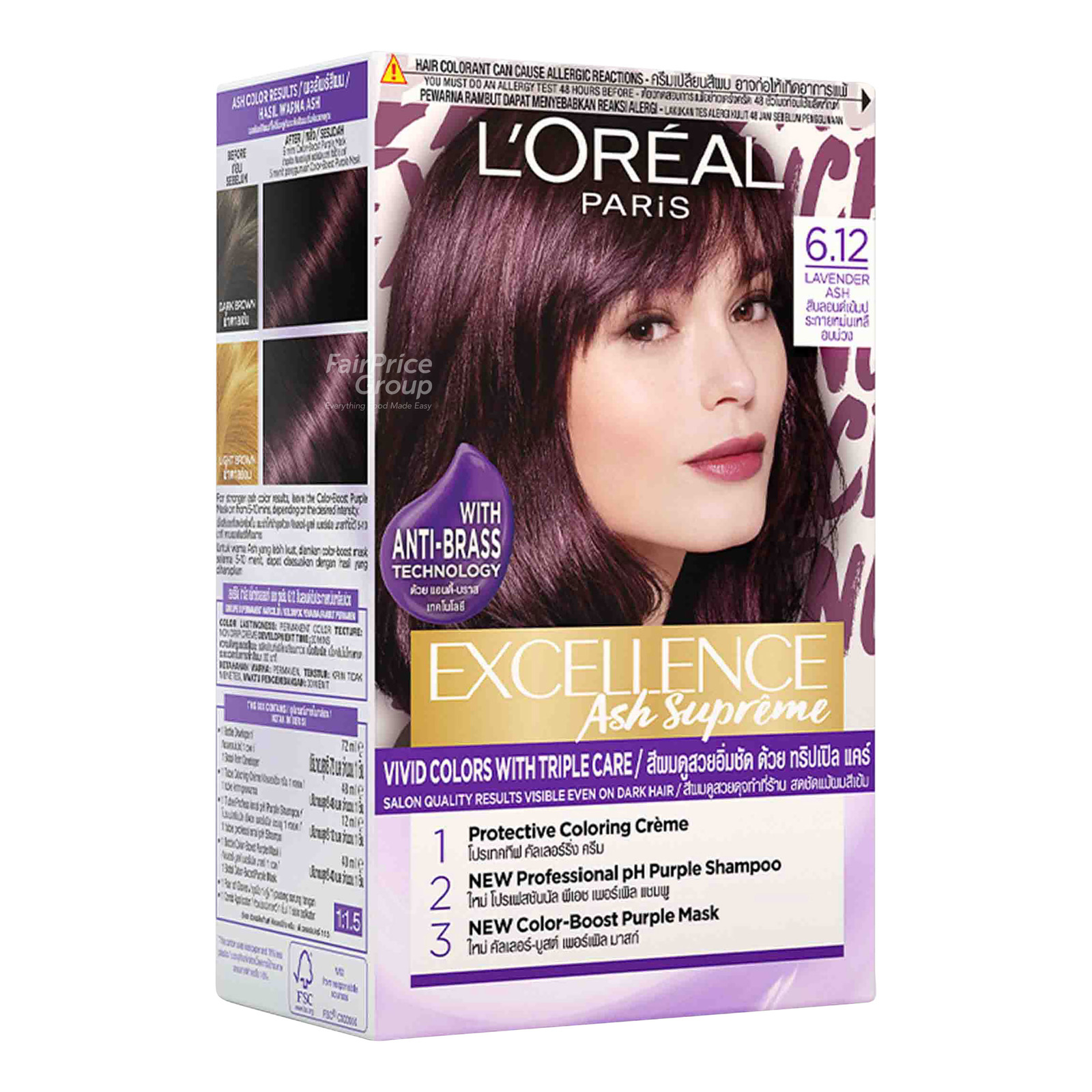 L'oreal Paris Excellence Ash Supreme - Lavender Ash | NTUC FairPrice