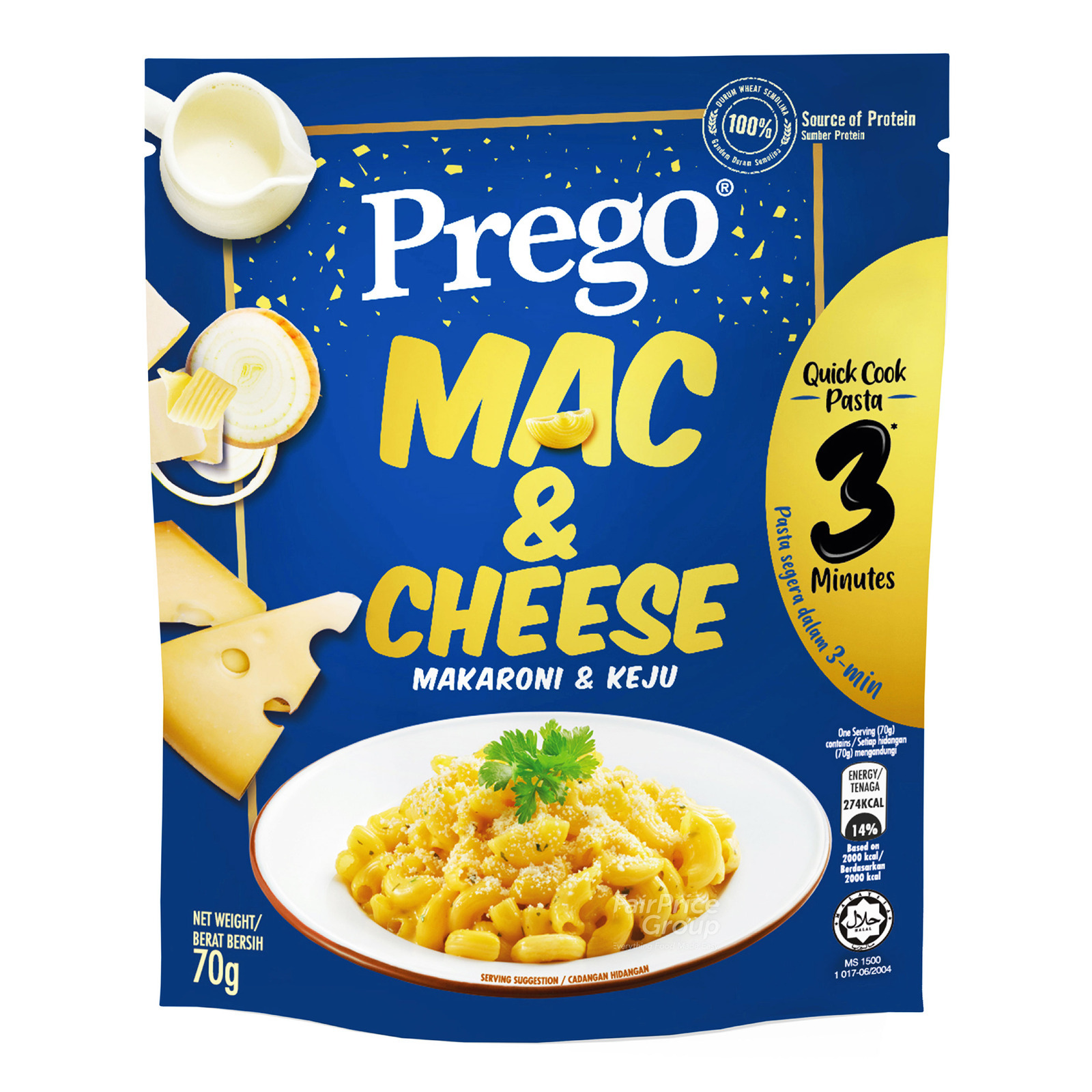 Prego Quick Cook Pasta - Mac & Cheese | NTUC FairPrice