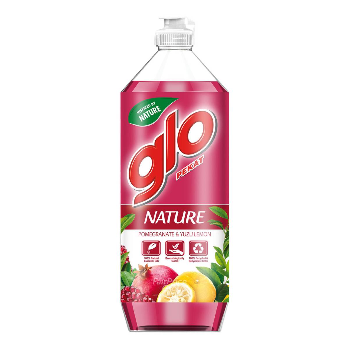 Glo Nature Dishwashing Liquid - Pomegranate & Yuzu Lemon | NTUC FairPrice
