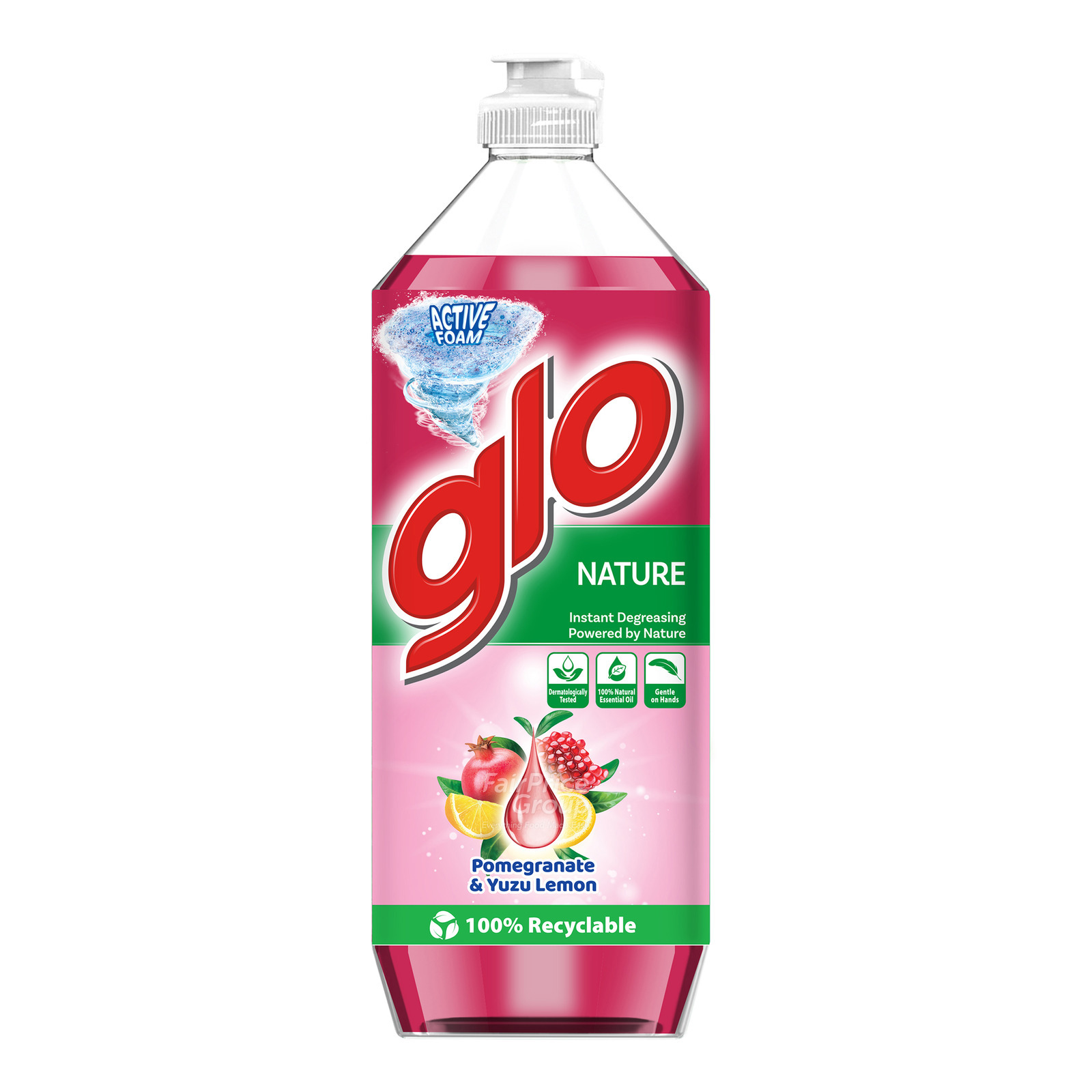 Glo Nature Dishwashing Liquid - Pomegranate & Yuzu Lemon | NTUC FairPrice