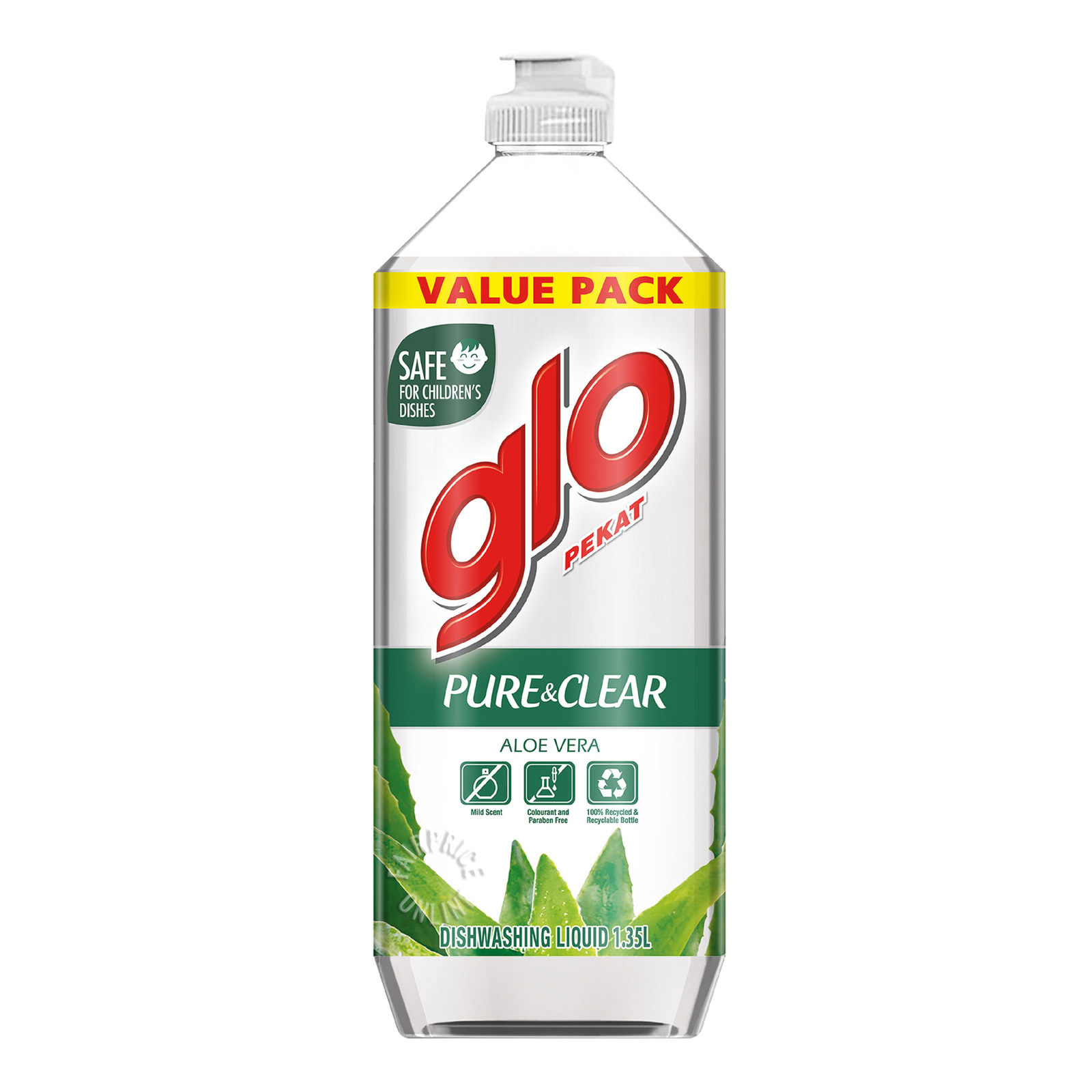 Glo Pure & Clear Dishwashing Liquid - Aloe Vera | NTUC FairPrice