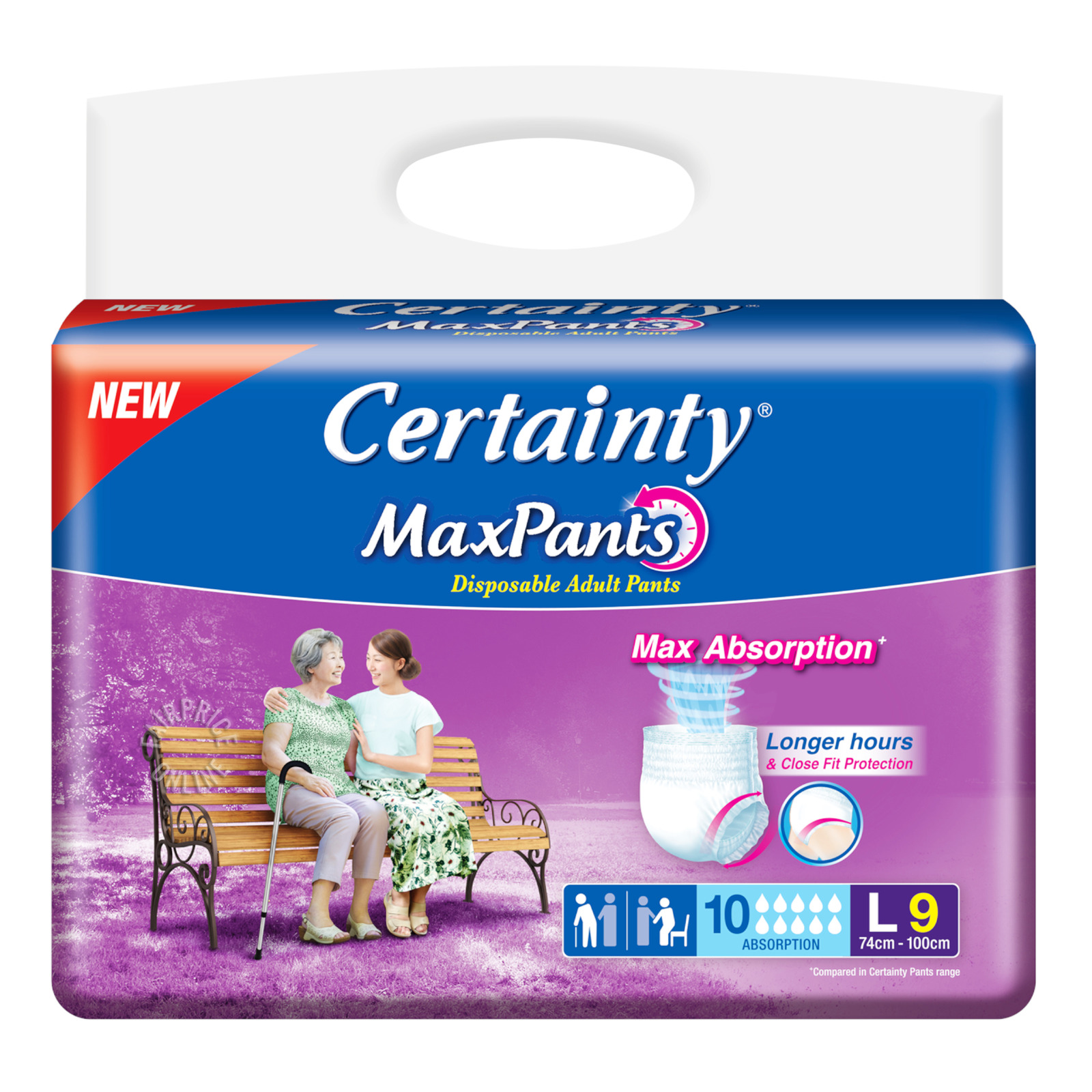 Certainty MaxPants Disposable Adult Pants - L | NTUC FairPrice
