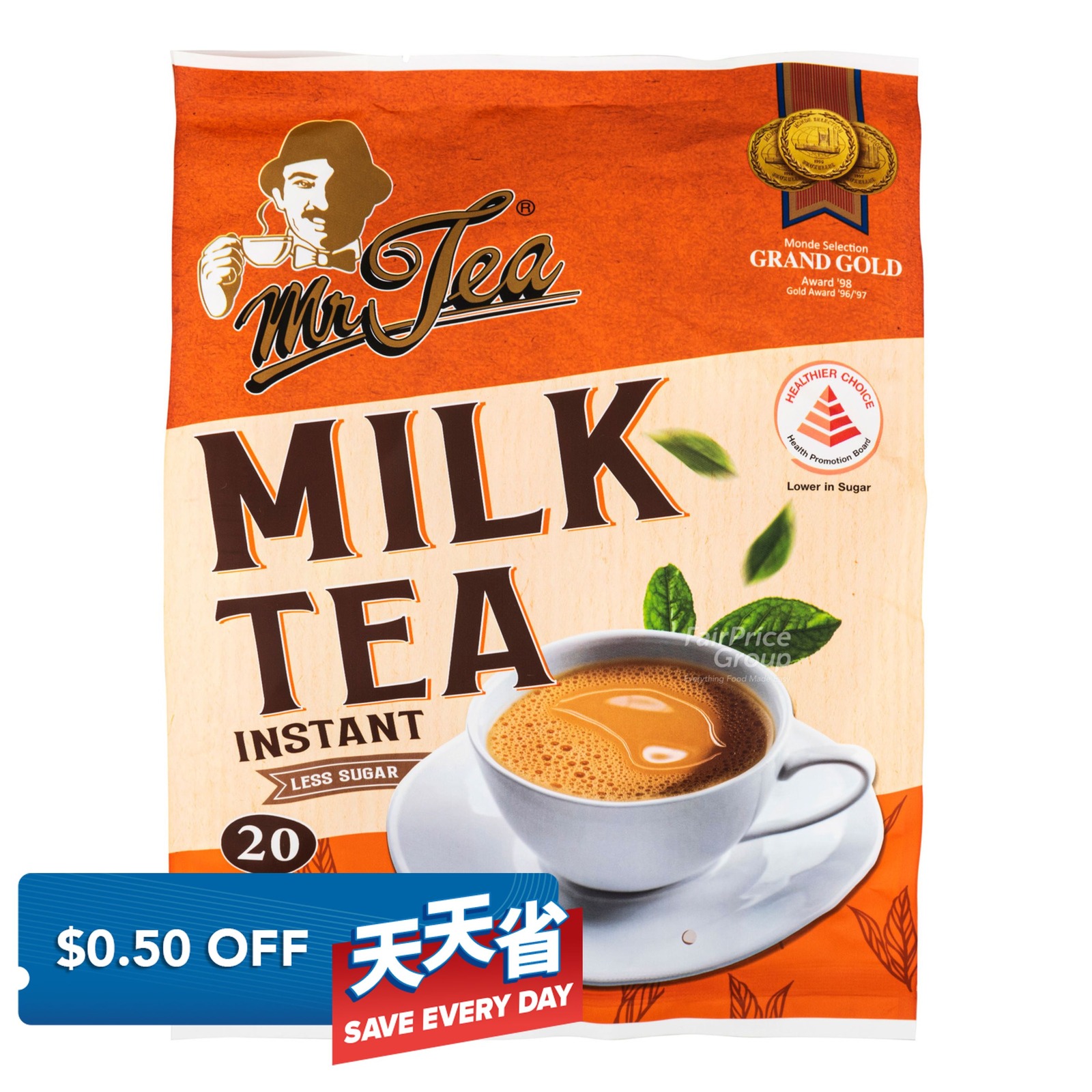 Mr.Tea Instant Milk Tea - Less Sugar | NTUC FairPrice