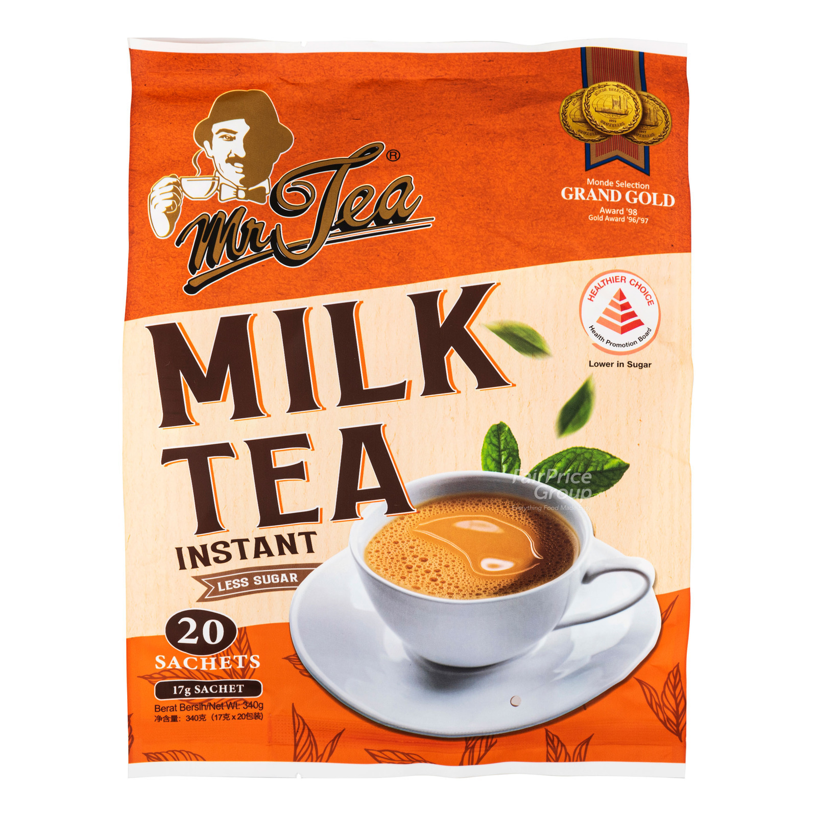 Mr. Tea Instant Milk Tea - Less Sugar | NTUC FairPrice