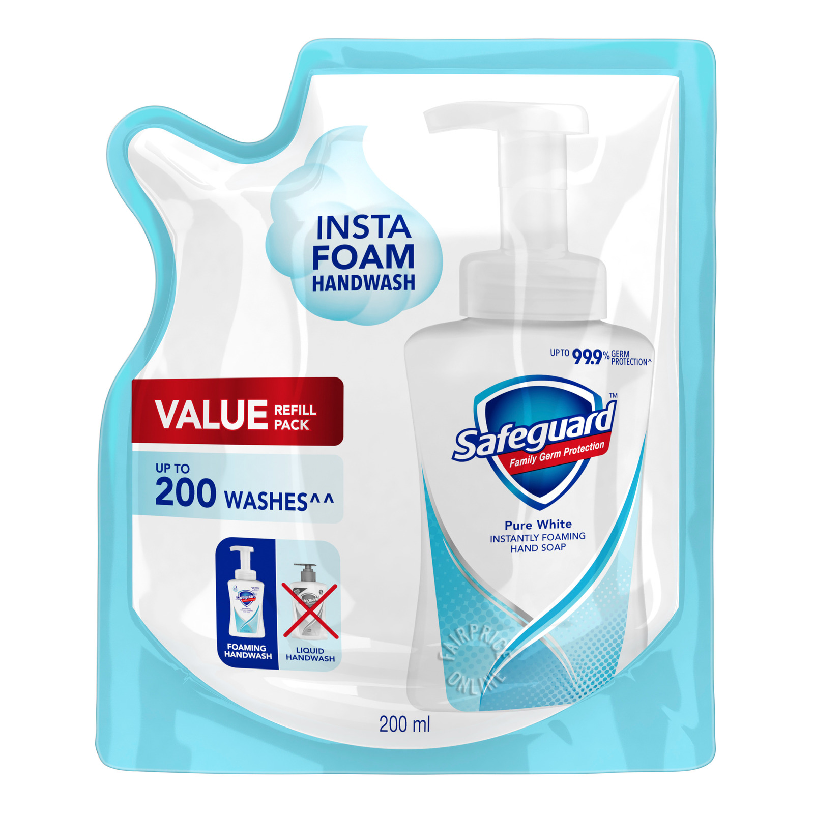 Safeguard Instantly Foaming Hand Wash Refill - Pure White | NTUC FairPrice