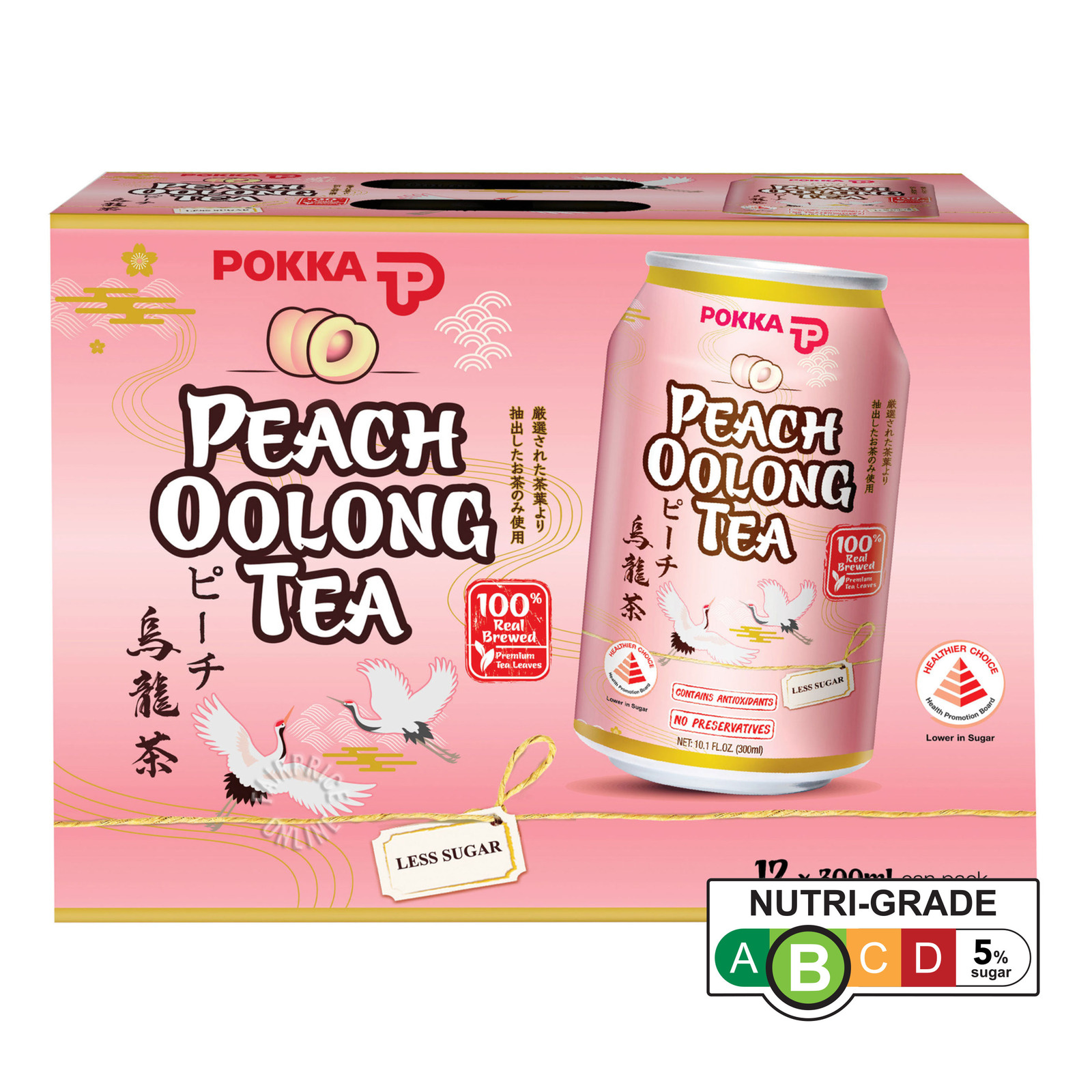 Pokka Can Drink - Peach Oolong Tea (Less Sugar) | NTUC FairPrice