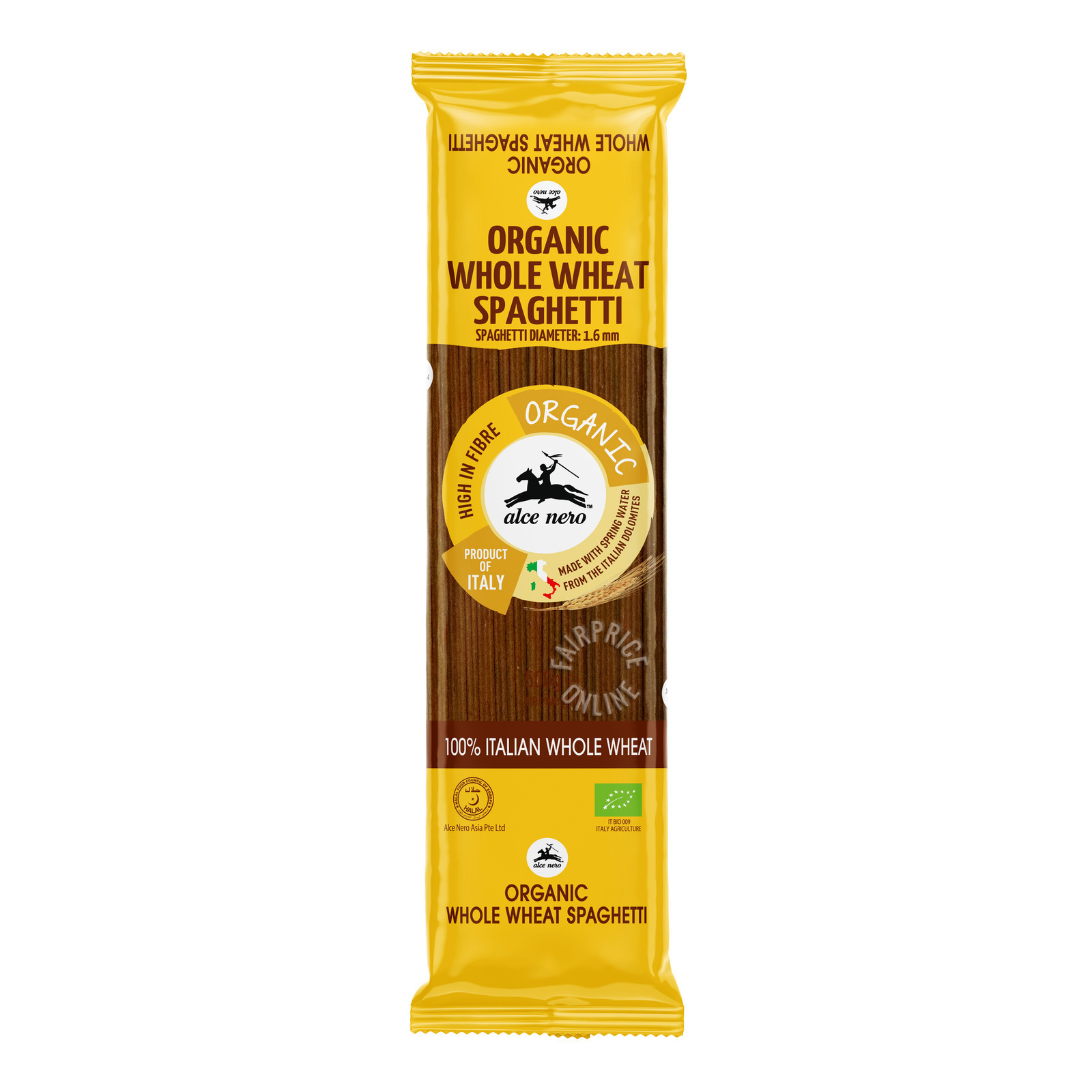 Alce Nero Organic Whole Wheat Spaghetti | NTUC FairPrice