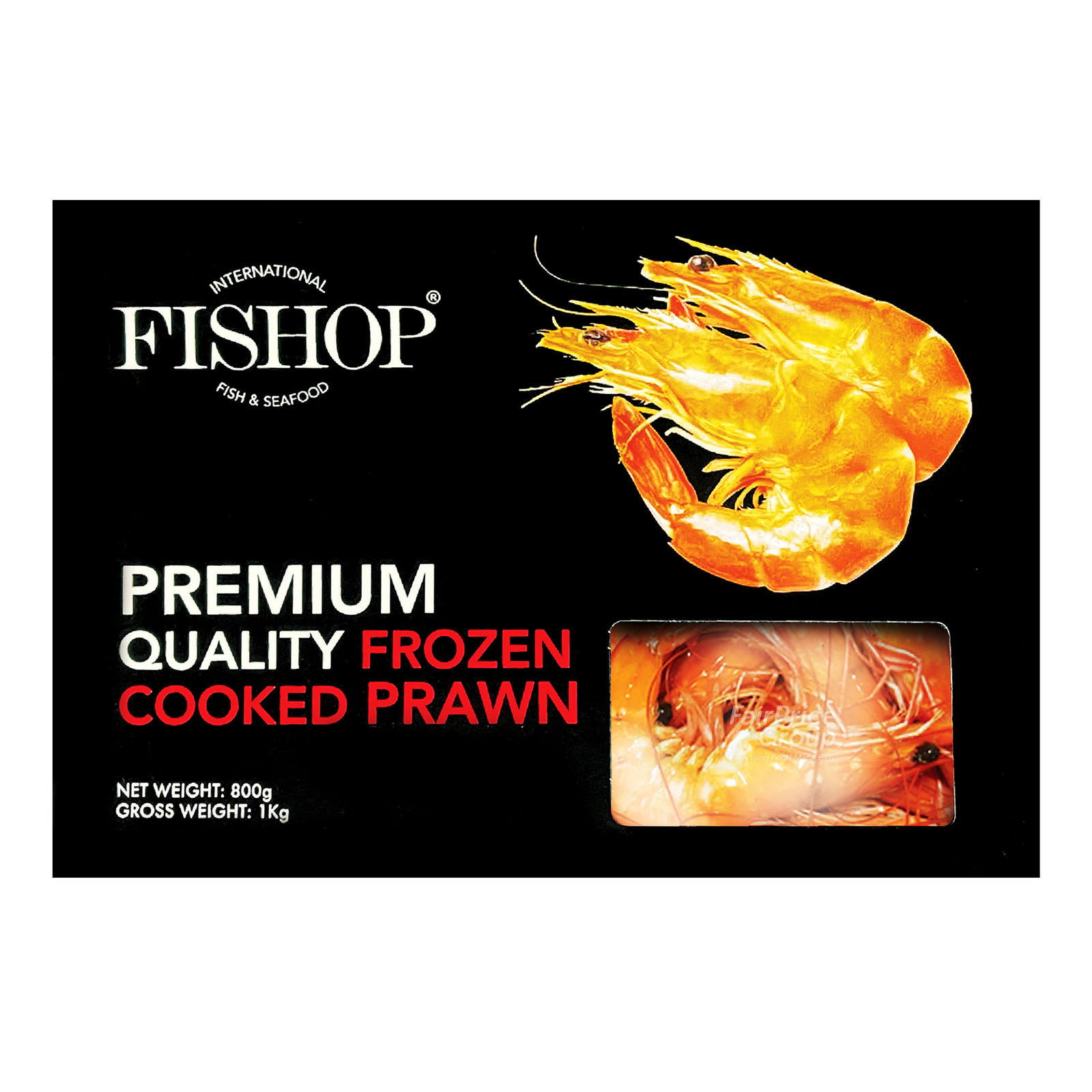 Fishop Premium Quality Frozen Cooked Prawn | NTUC FairPrice