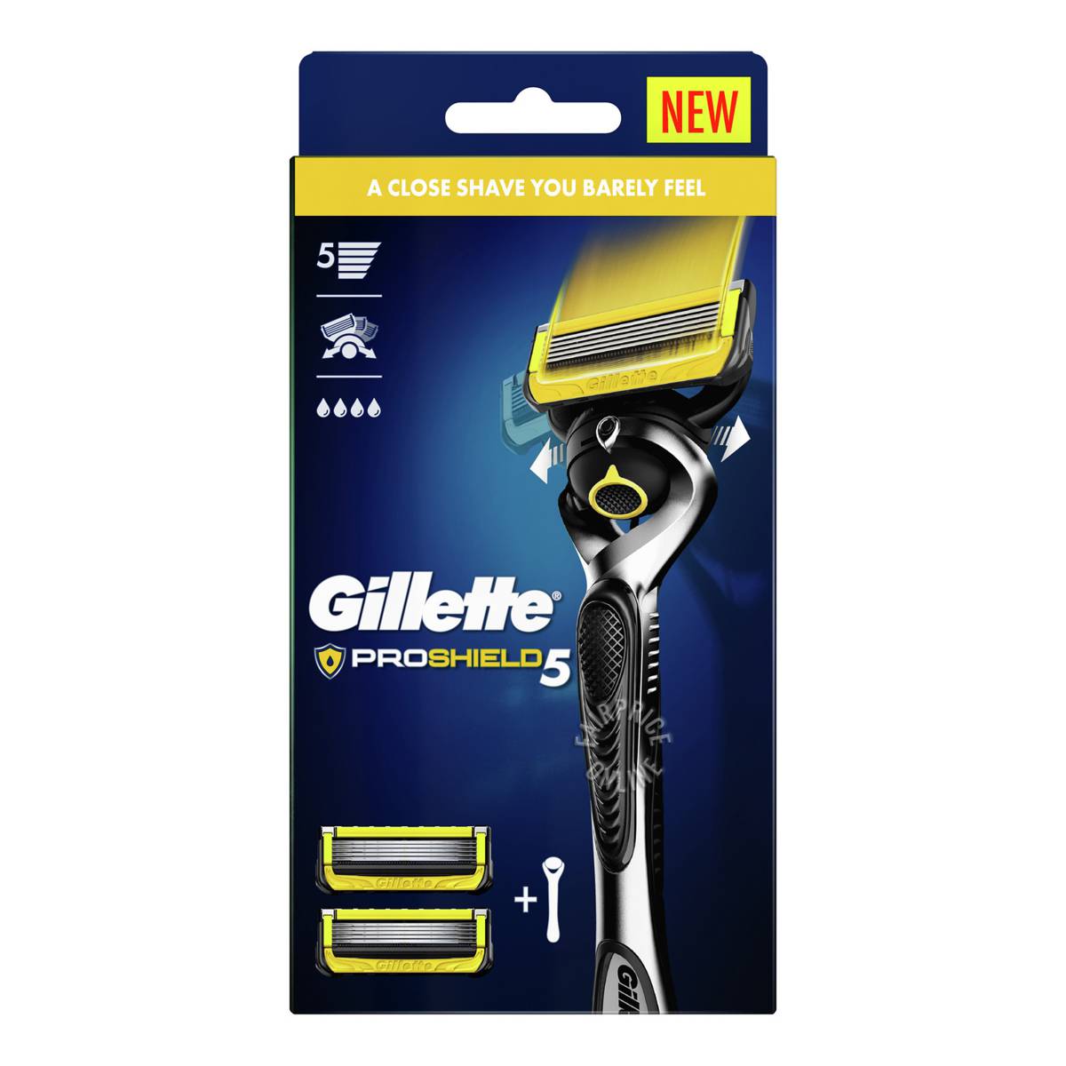 Gillette Razor with Refill - Pro Shield 5 | NTUC FairPrice