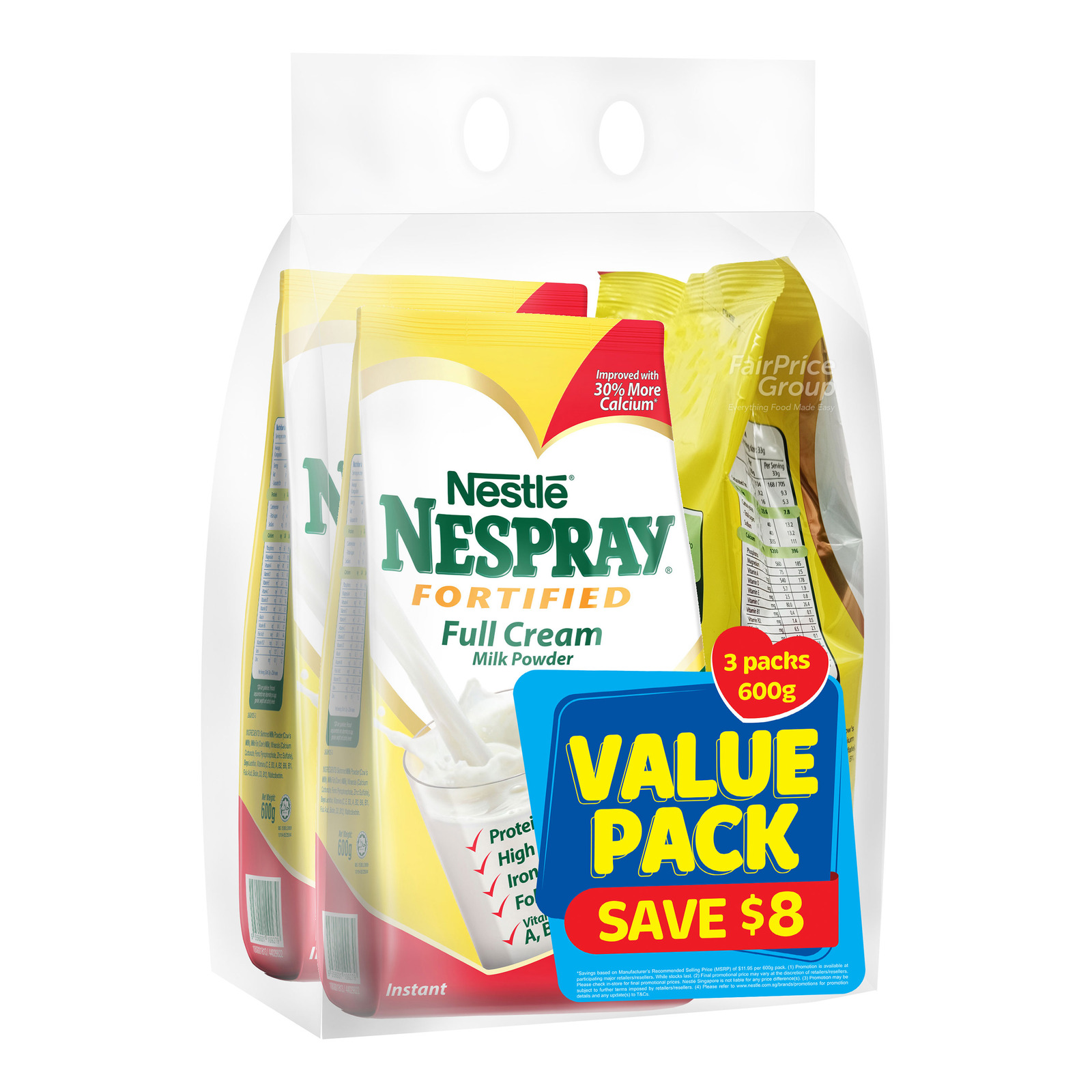 Nespray Fortified Instant Milk Powder - Full Cream | NTUC FairPrice