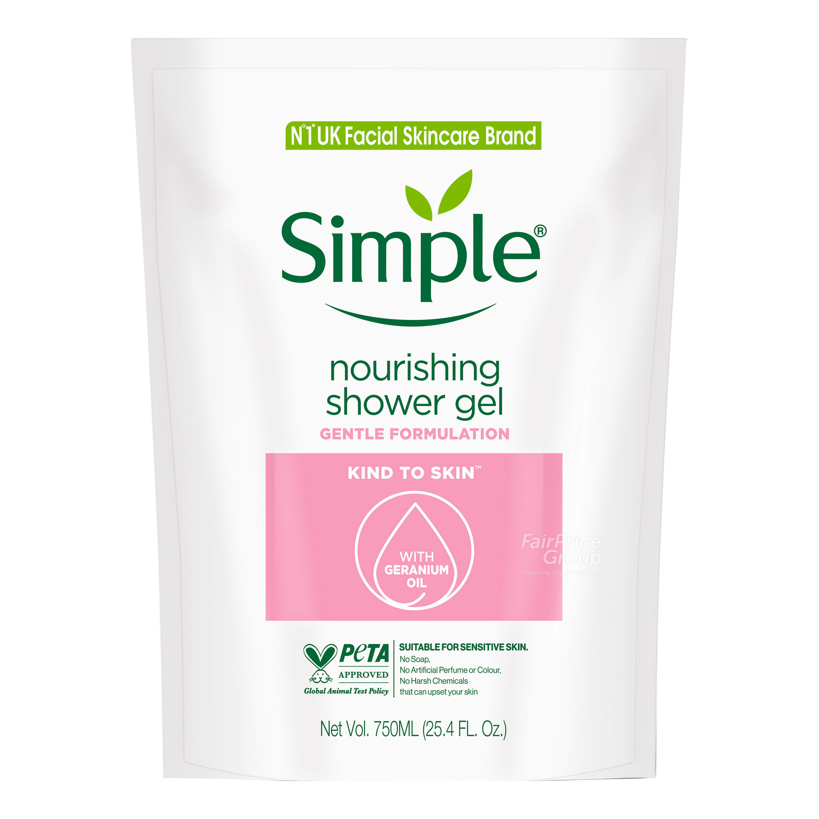 Simple Shower Gel Refill - Nourishing | NTUC FairPrice