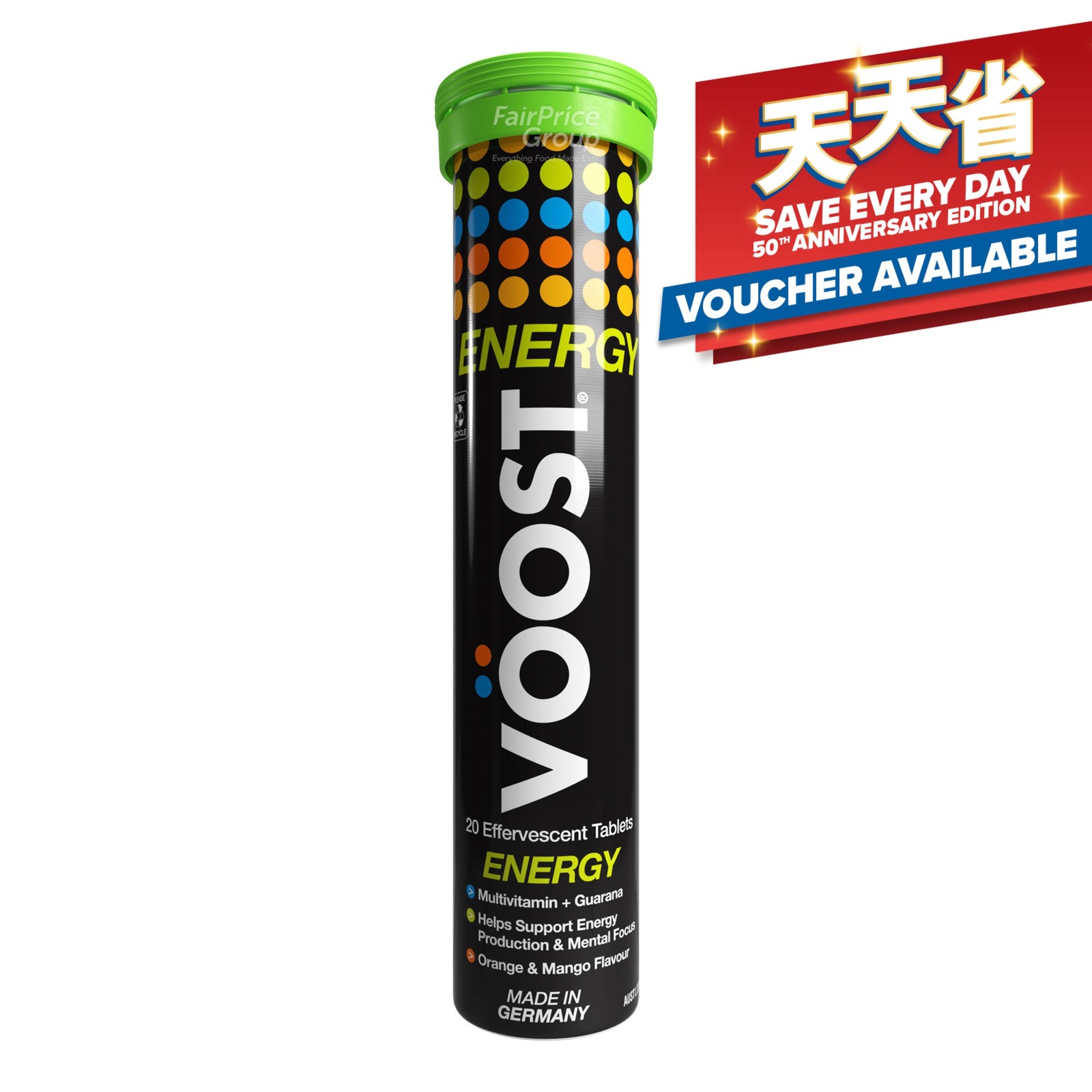 Voost Effervescent Tablets - Energy | NTUC FairPrice