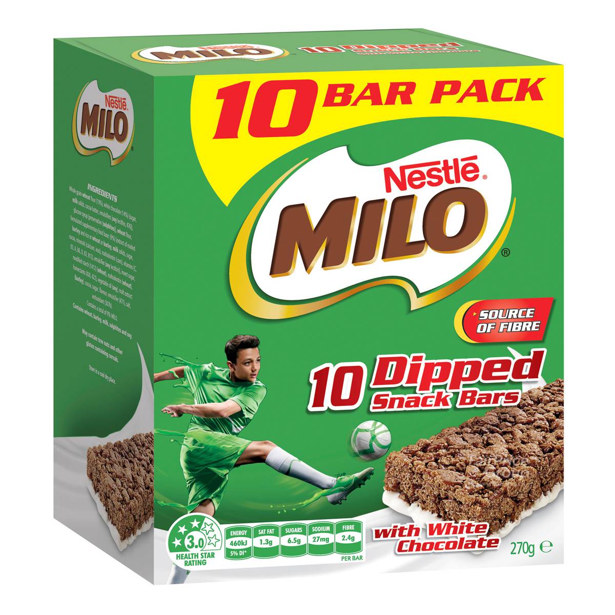 Nestle Milo Snack Bar - Dipped White Chocolate | NTUC FairPrice