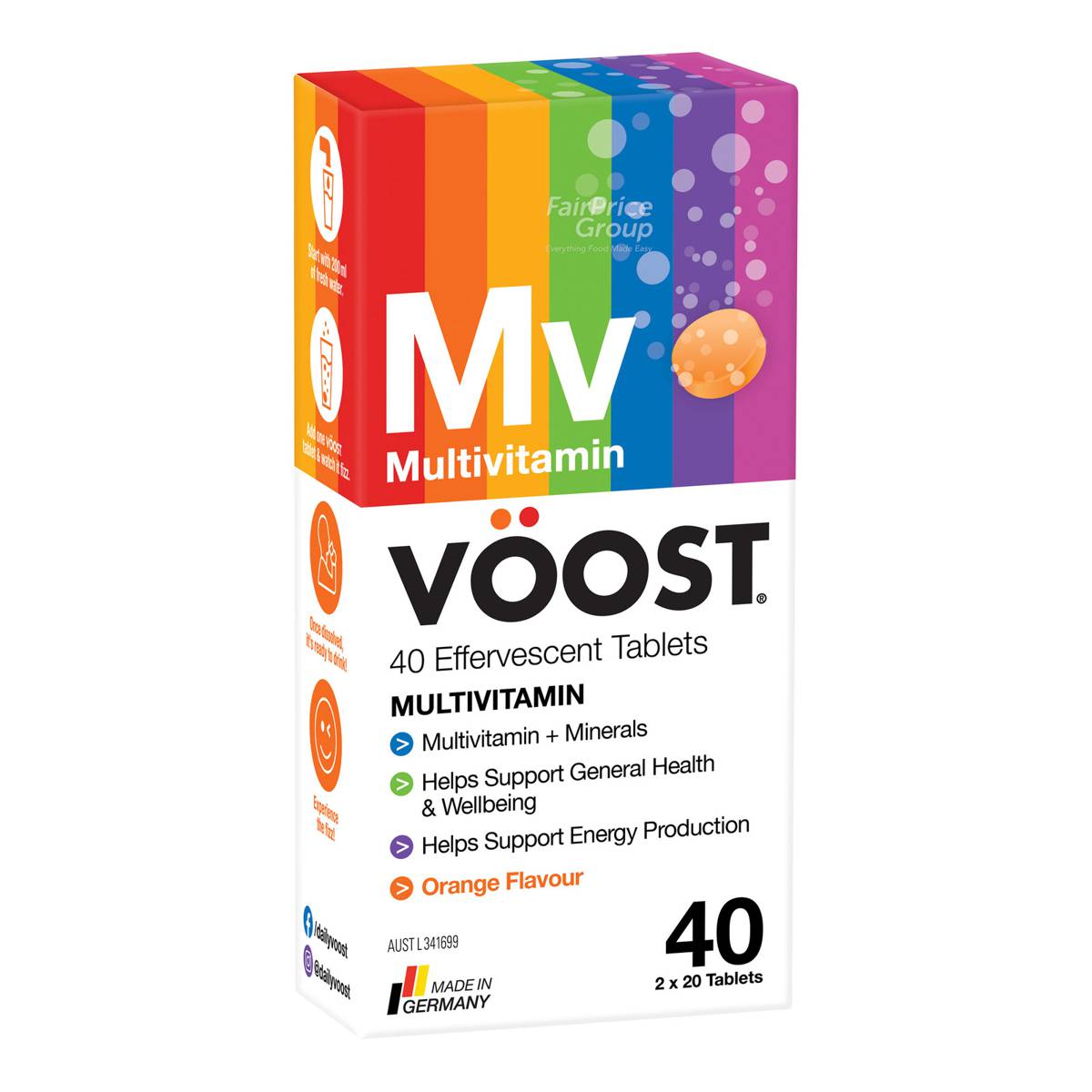 Voost Effervescent Tablets - Multivitamin | NTUC FairPrice