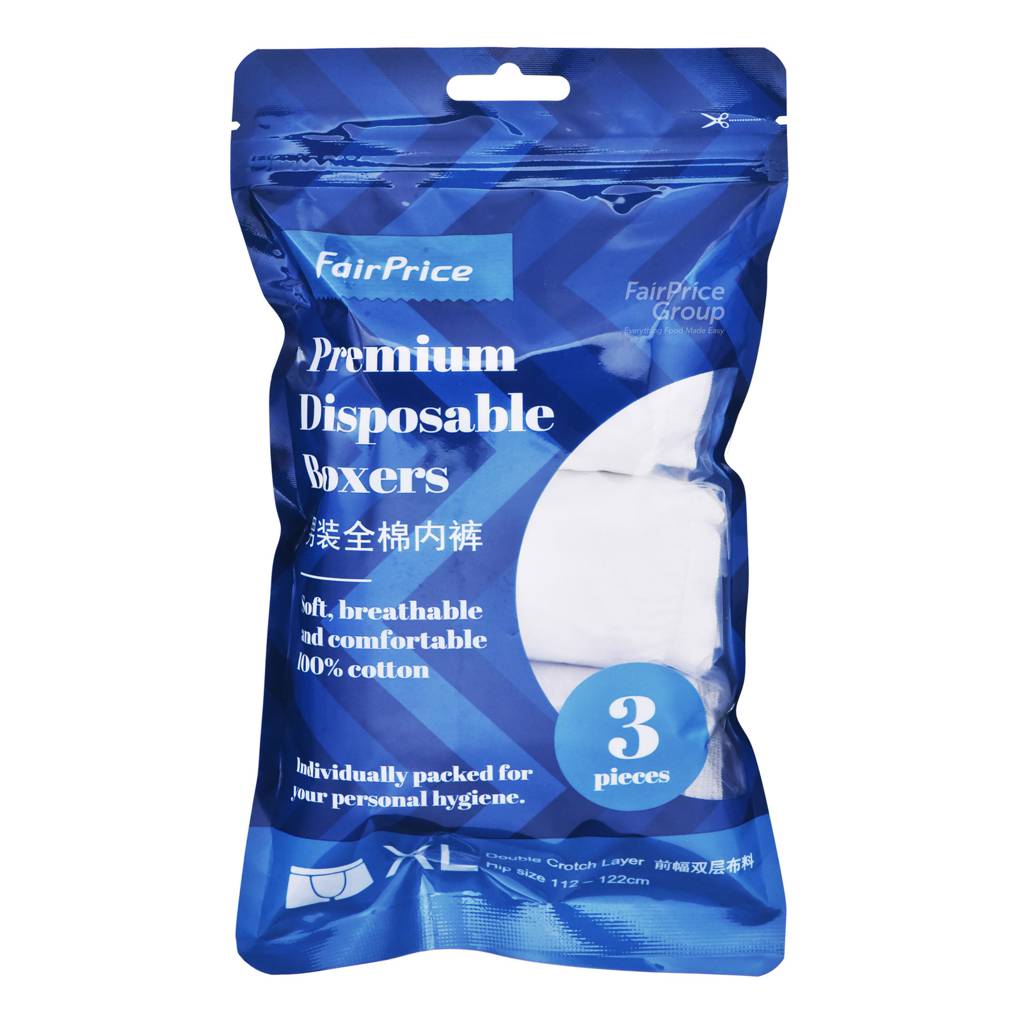Premium Disposable Boxers - XL | NTUC FairPrice