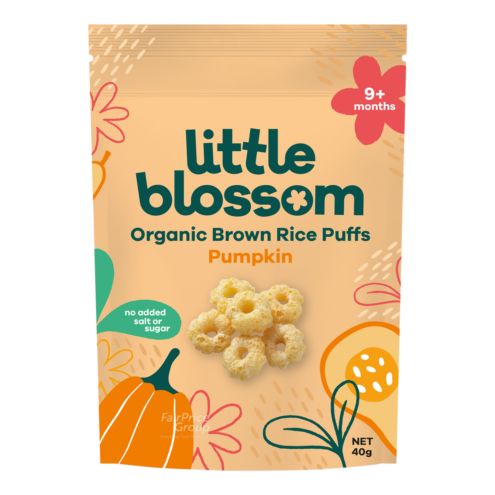 Little Blossom Organic Baby Puffs - Pumpkin | NTUC FairPrice