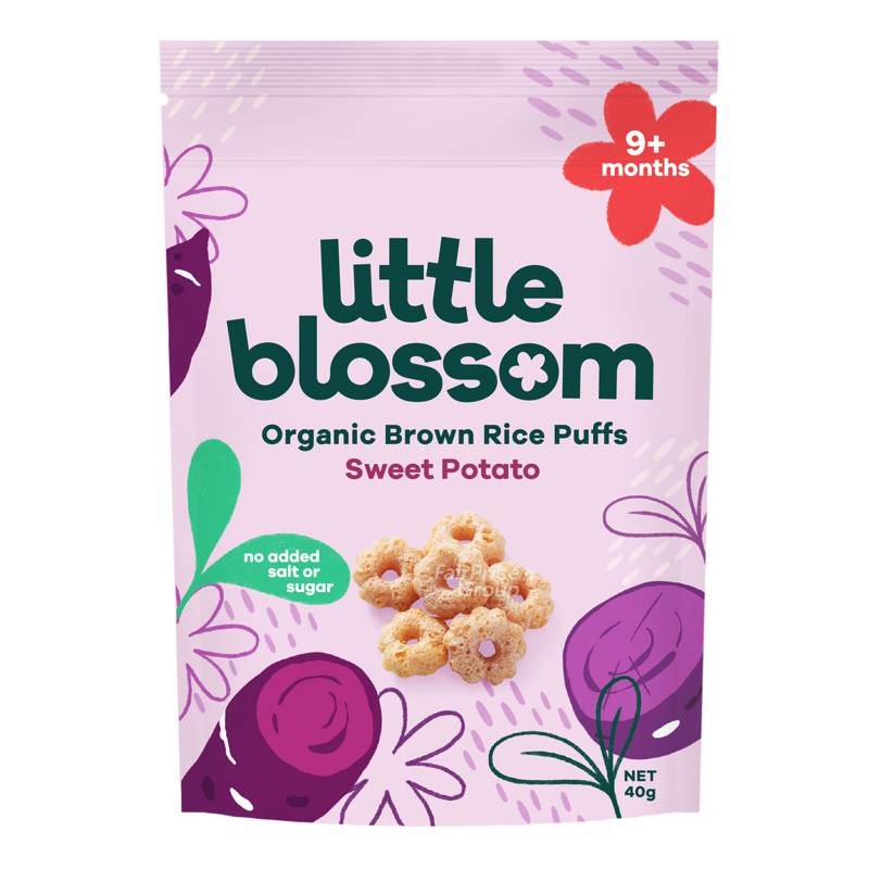 Little Blossom Organic Brown Rice Puffs - Sweet Potato | NTUC FairPrice