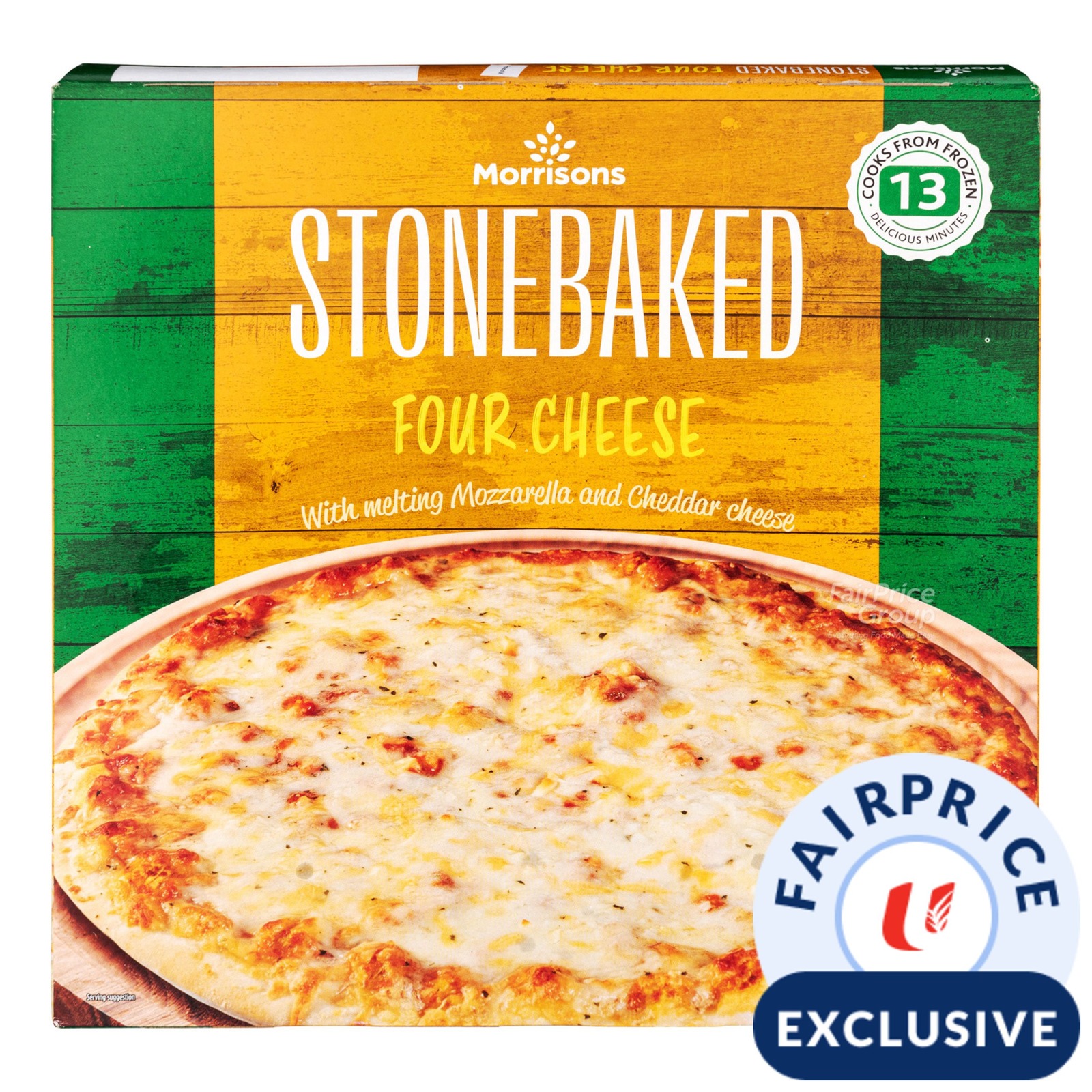 Morrisons Stonebaked Pizza - Four Cheese | NTUC FairPrice