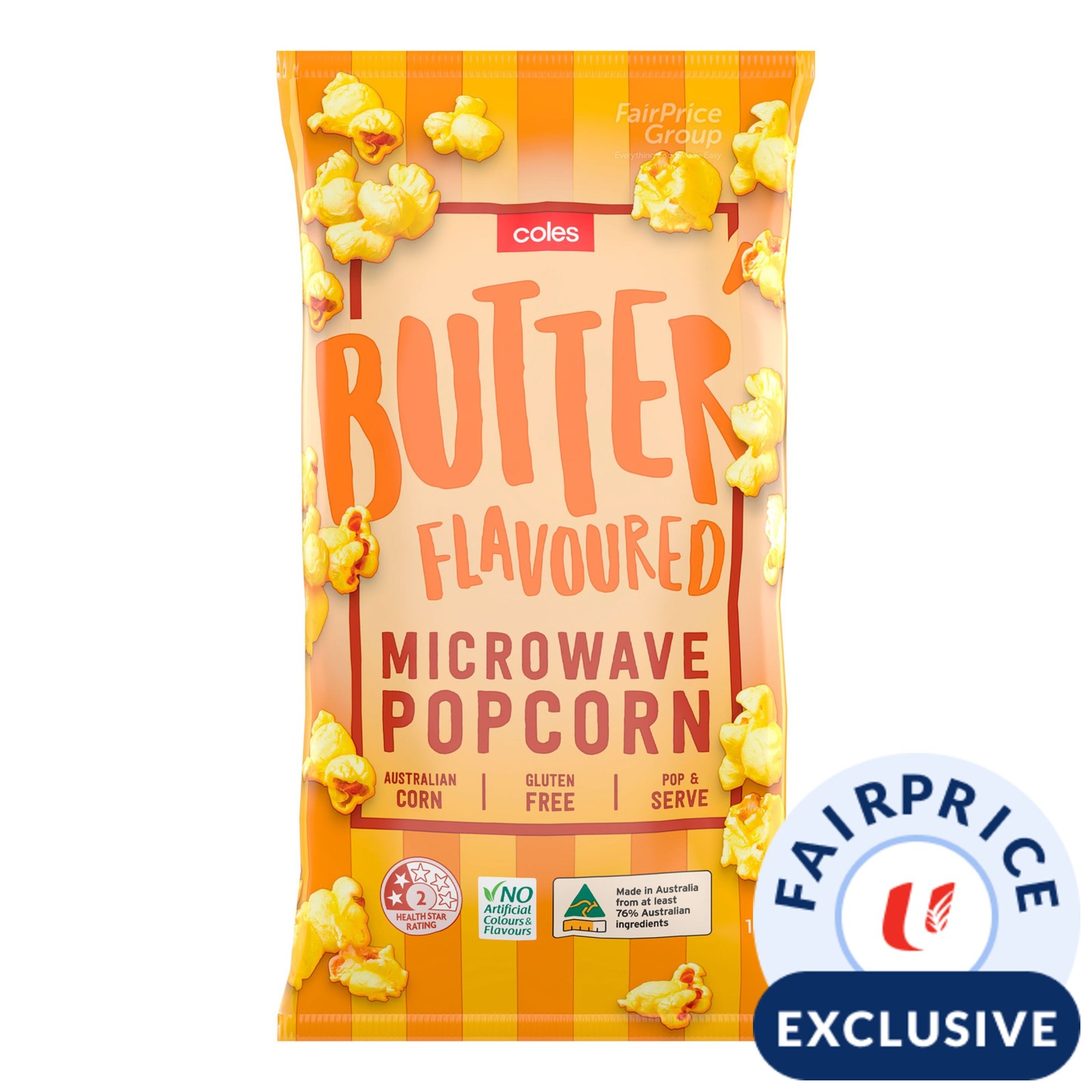 Coles Microwave Popcorn - Butter | NTUC FairPrice