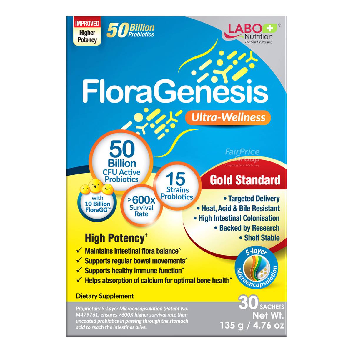 Labo Nutrition Dietary Supplement Sachet - Flora Genesis | NTUC FairPrice
