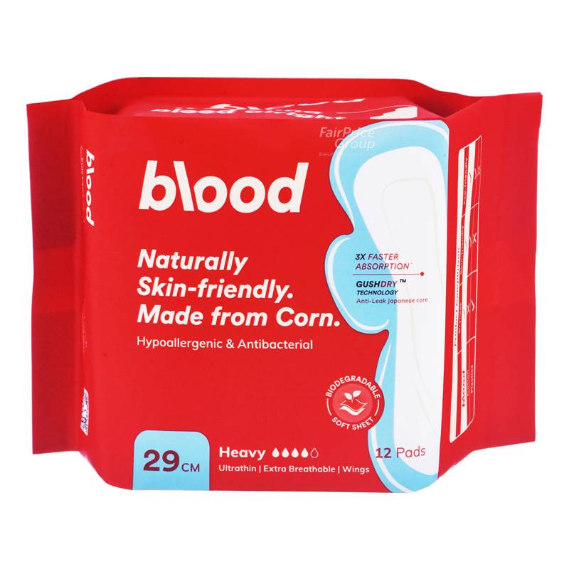 Blood Sanitary Pad - Heavy (29cm) | NTUC FairPrice