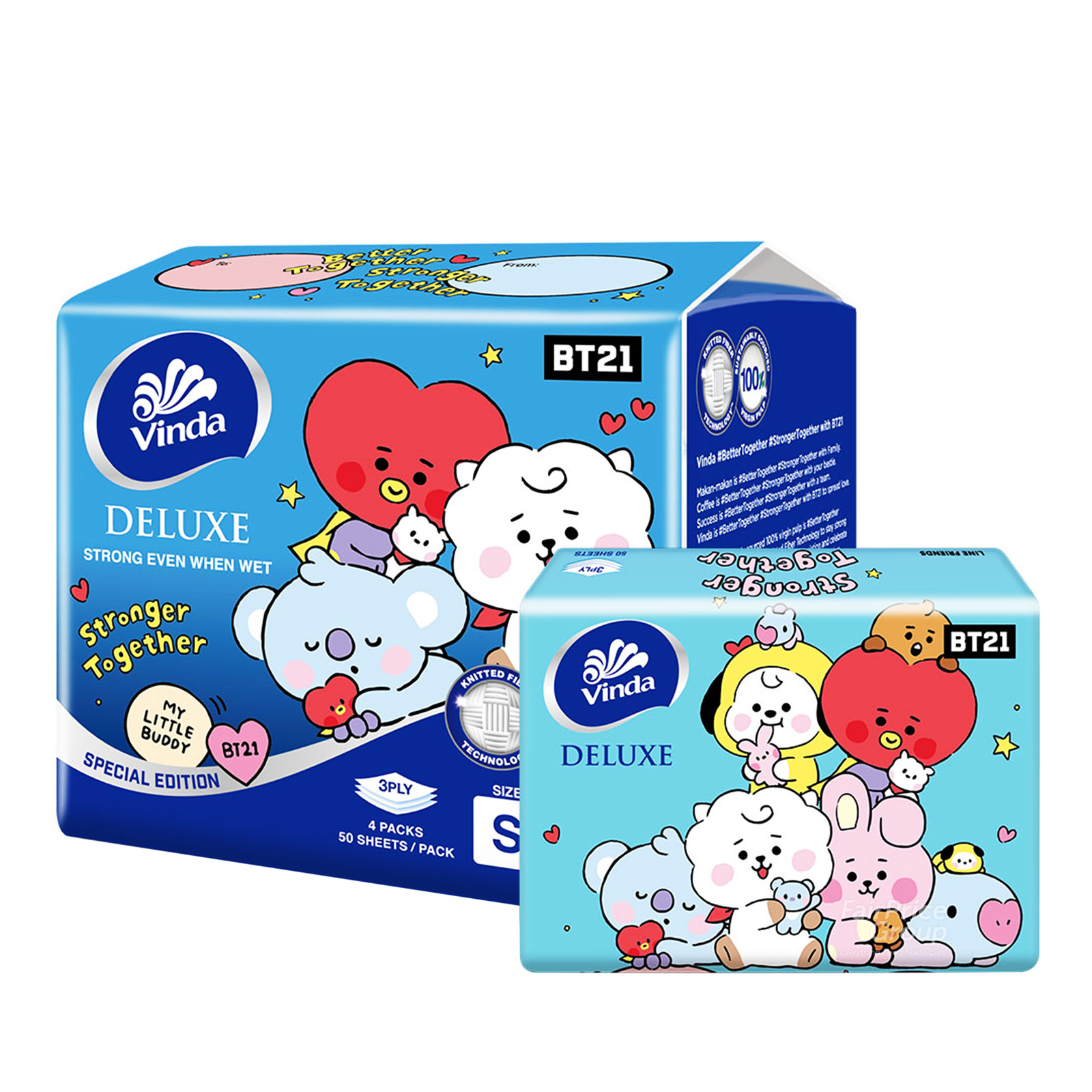 Vinda Soft Pack Tissue - 3 Ply | NTUC FairPrice