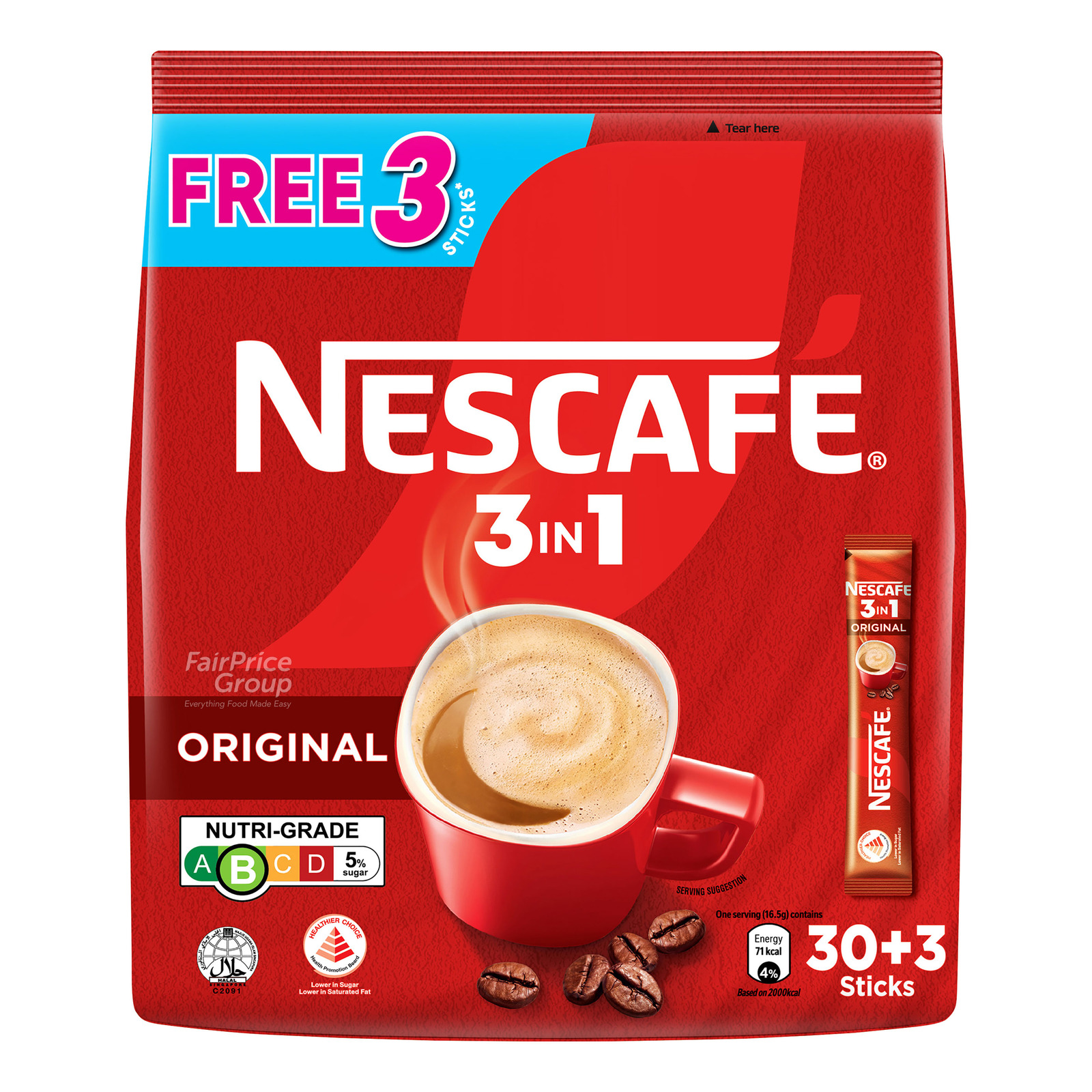 Nescafe 3 in 1 Instant Coffee - Original | NTUC FairPrice