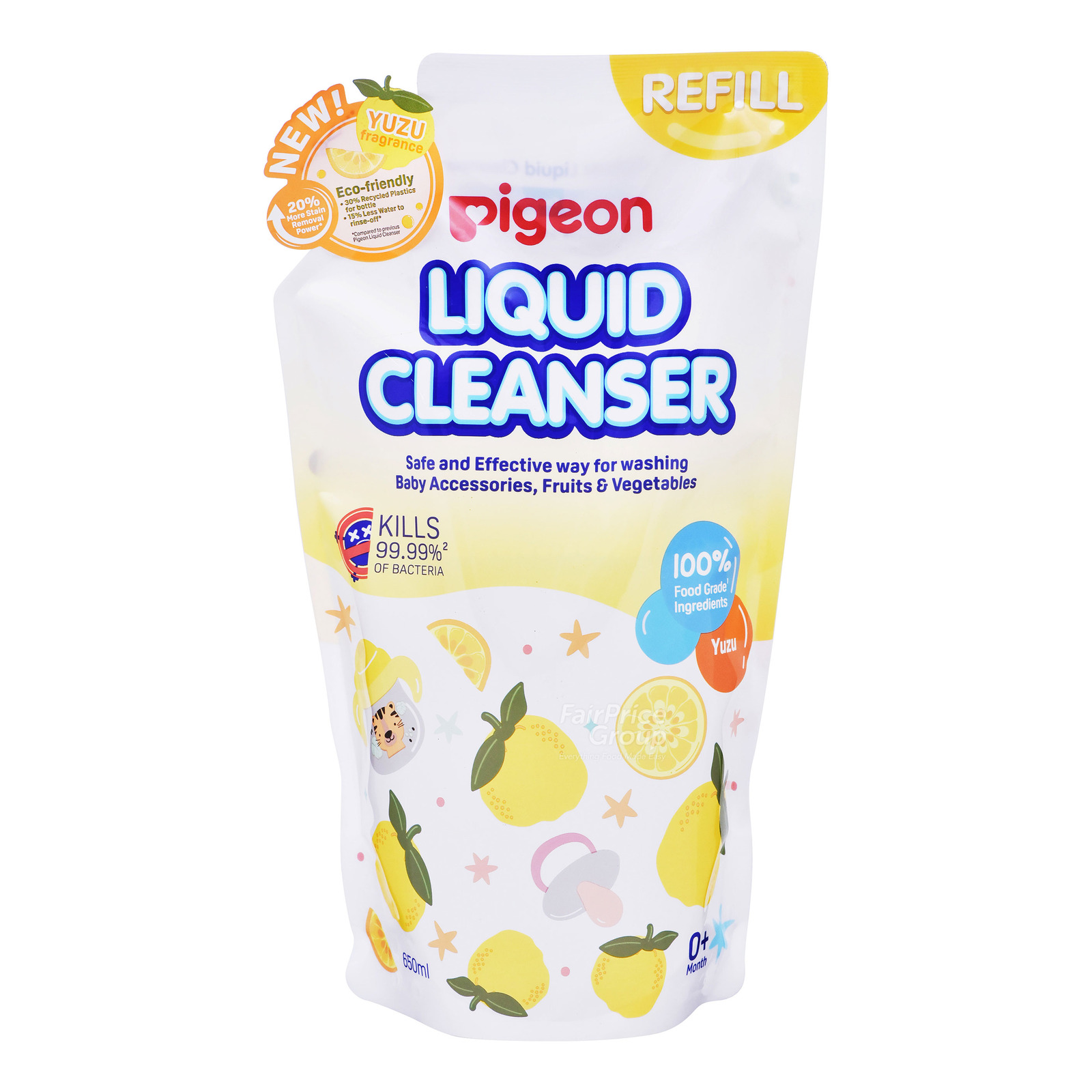 Pigeon Liquid Cleanser Refill Pack - Yuzu | NTUC FairPrice