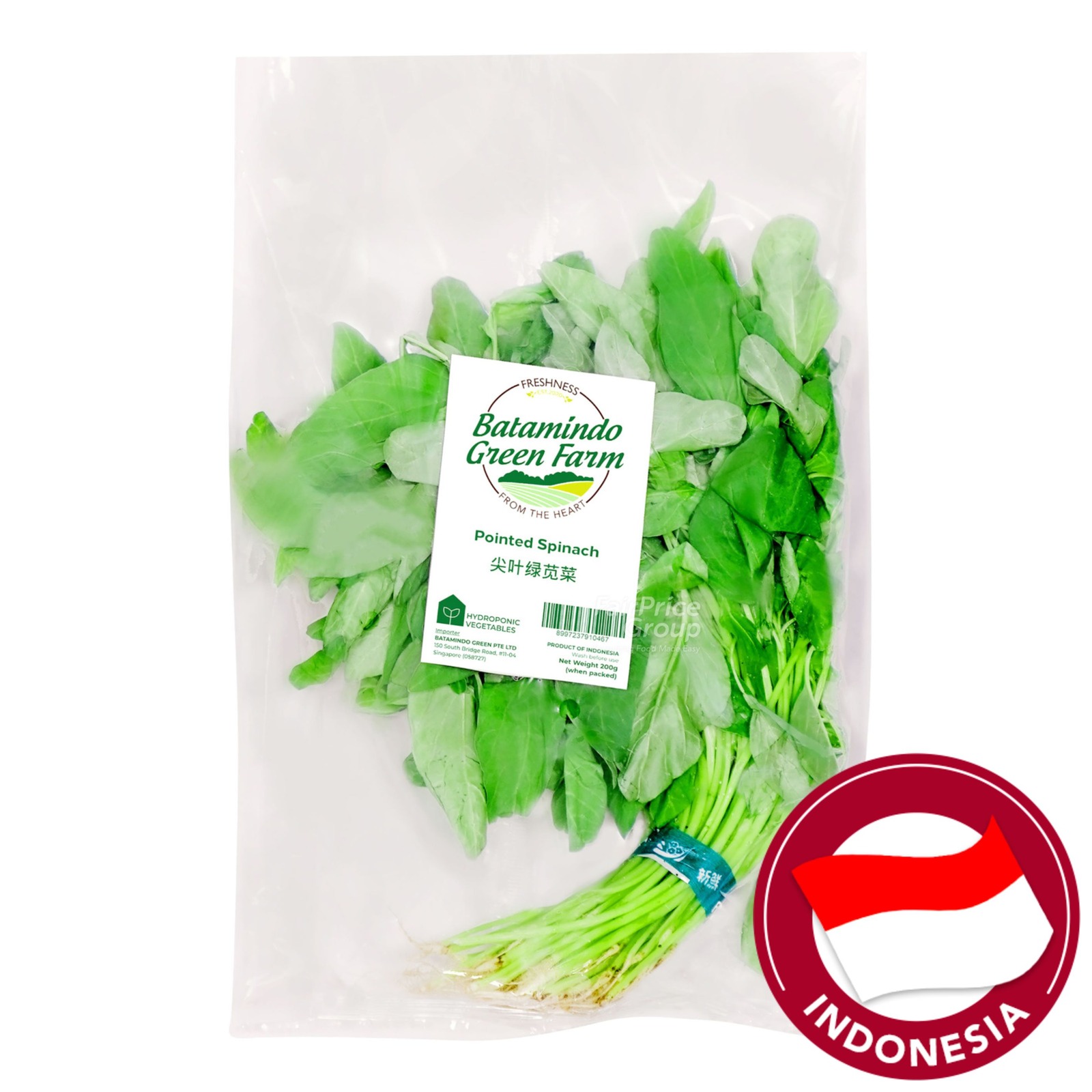 Batamindo Green Farm Pointed Spinach | NTUC FairPrice