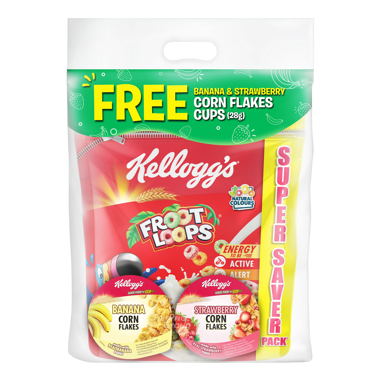 Kellogg's Cereal - Froot Loops + Corn Flakes Cup | NTUC FairPrice