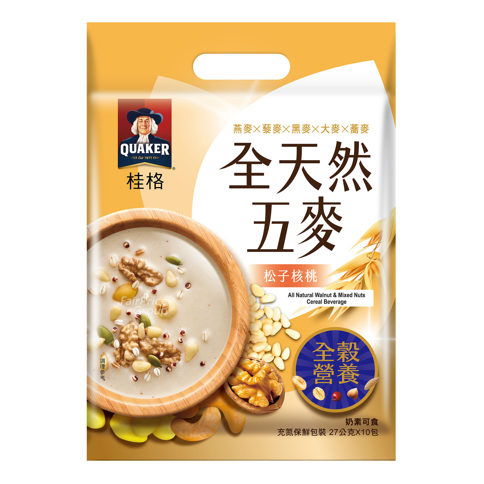 Quaker Oats - All Natural Walnut & Mixed Nuts Cereal Drink | NTUC FairPrice