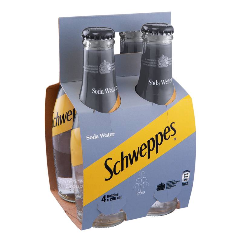Schweppes Carbonated Bottle Drink - Soda Water | NTUC FairPrice