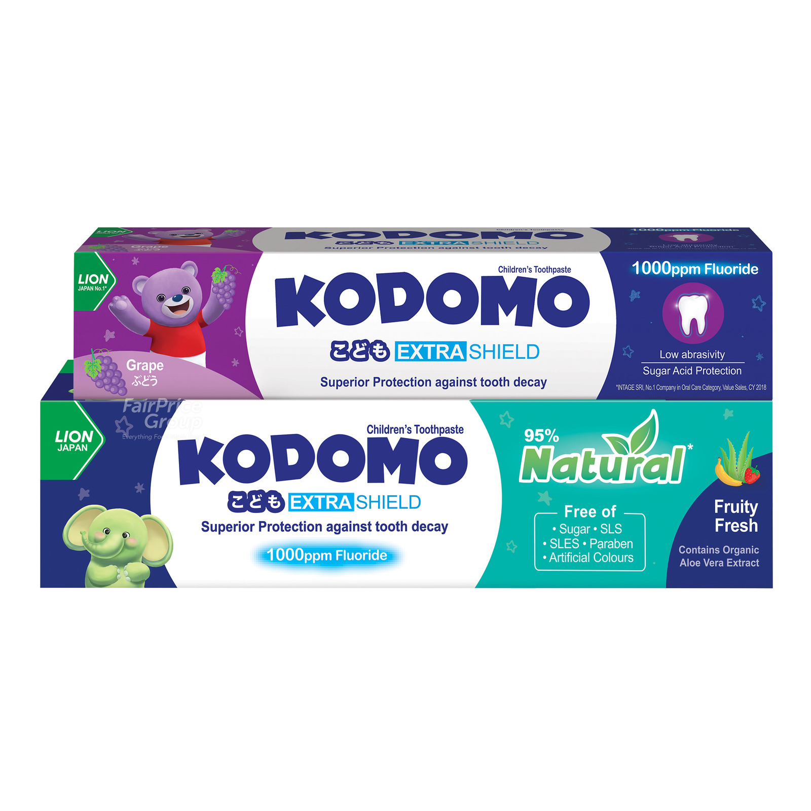 Kodomo Extra Shield Children's Toothpaste Natural - Fruity Fresh ...