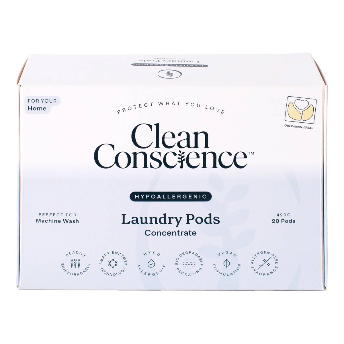 Clean Conscience Concentrate Laundry Pods- Hypoallergenic | NTUC FairPrice